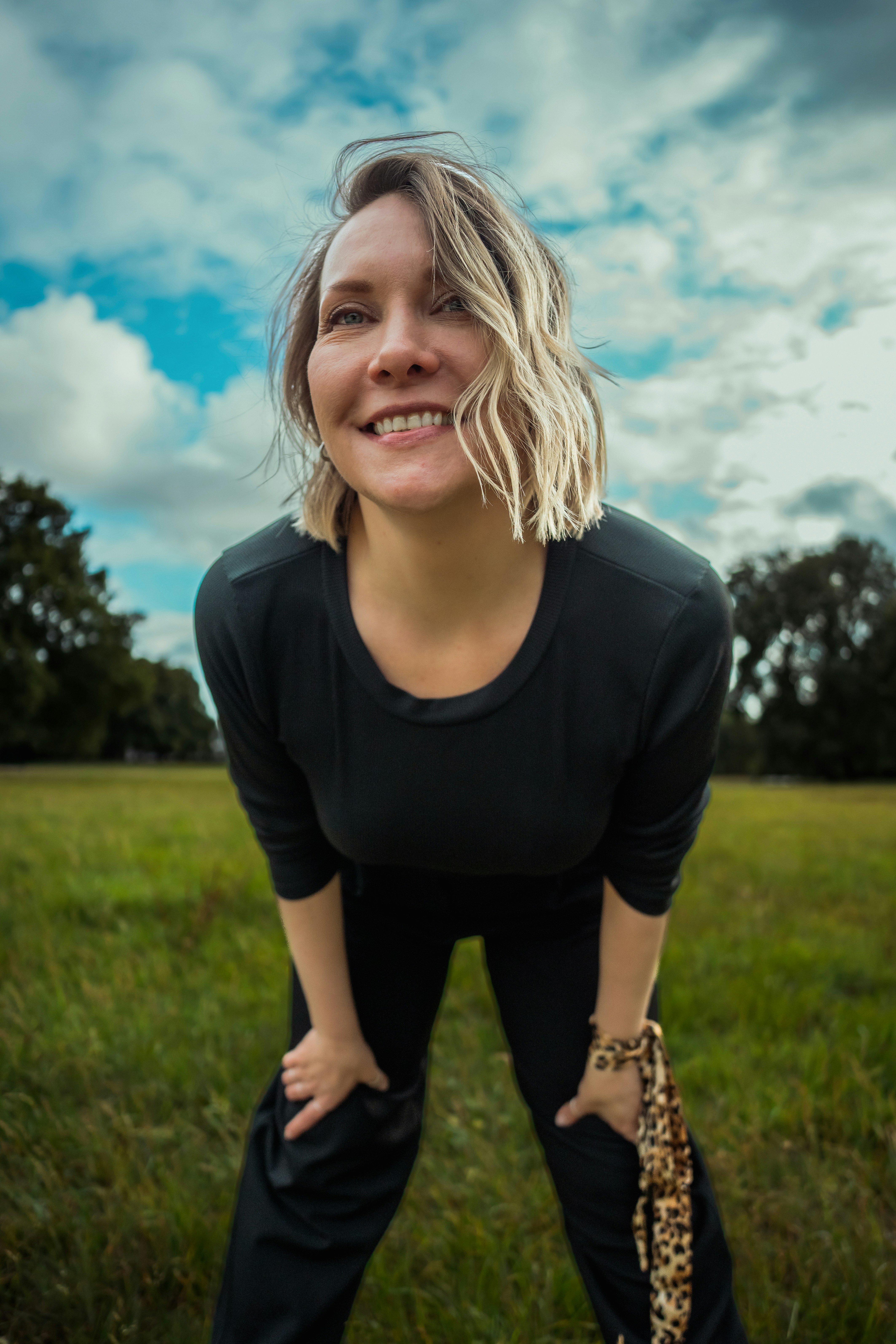 Curious Leap: A Portrait in the Wind