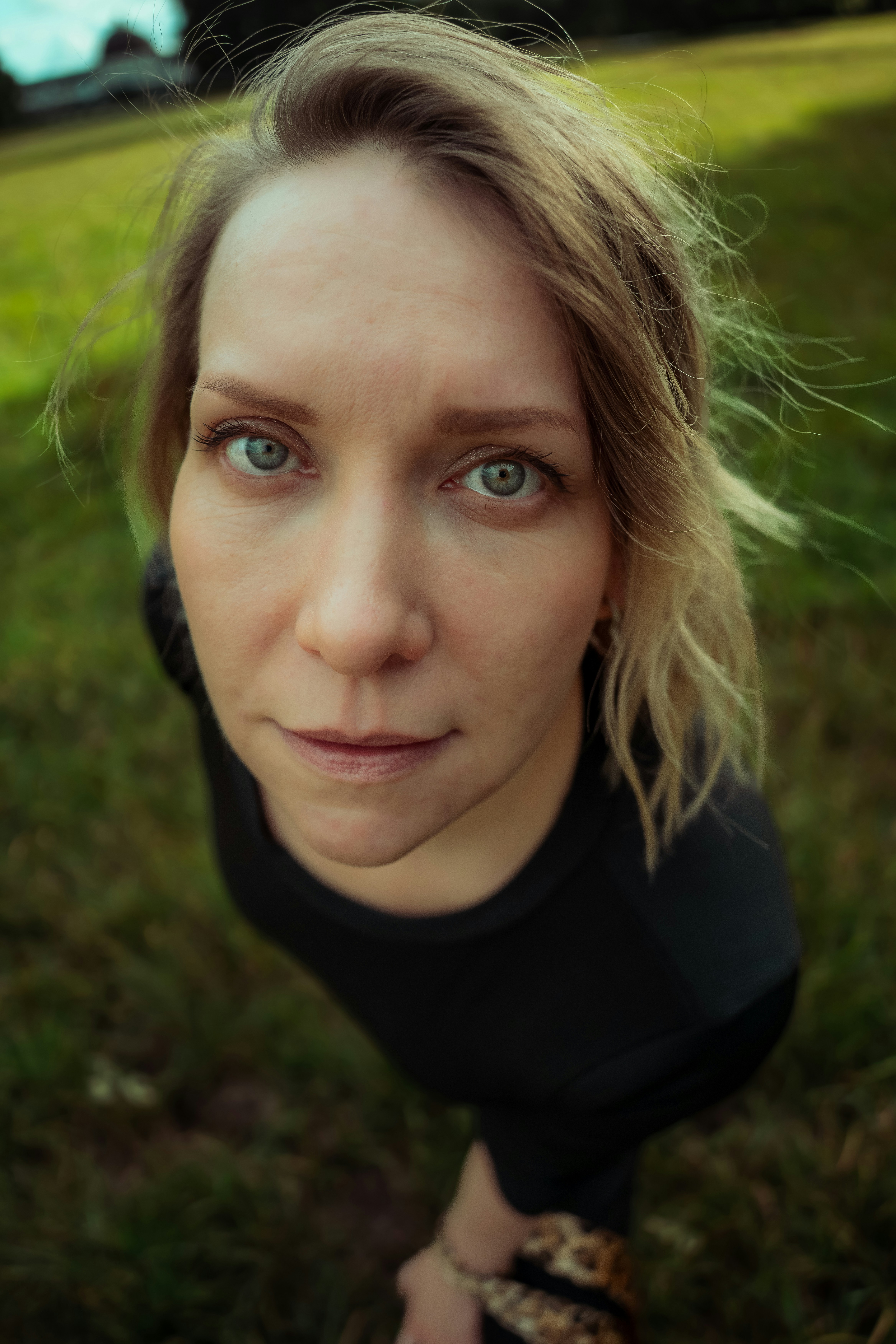 Direct Gaze: A Close-Up Portrait in Soft Natural Light