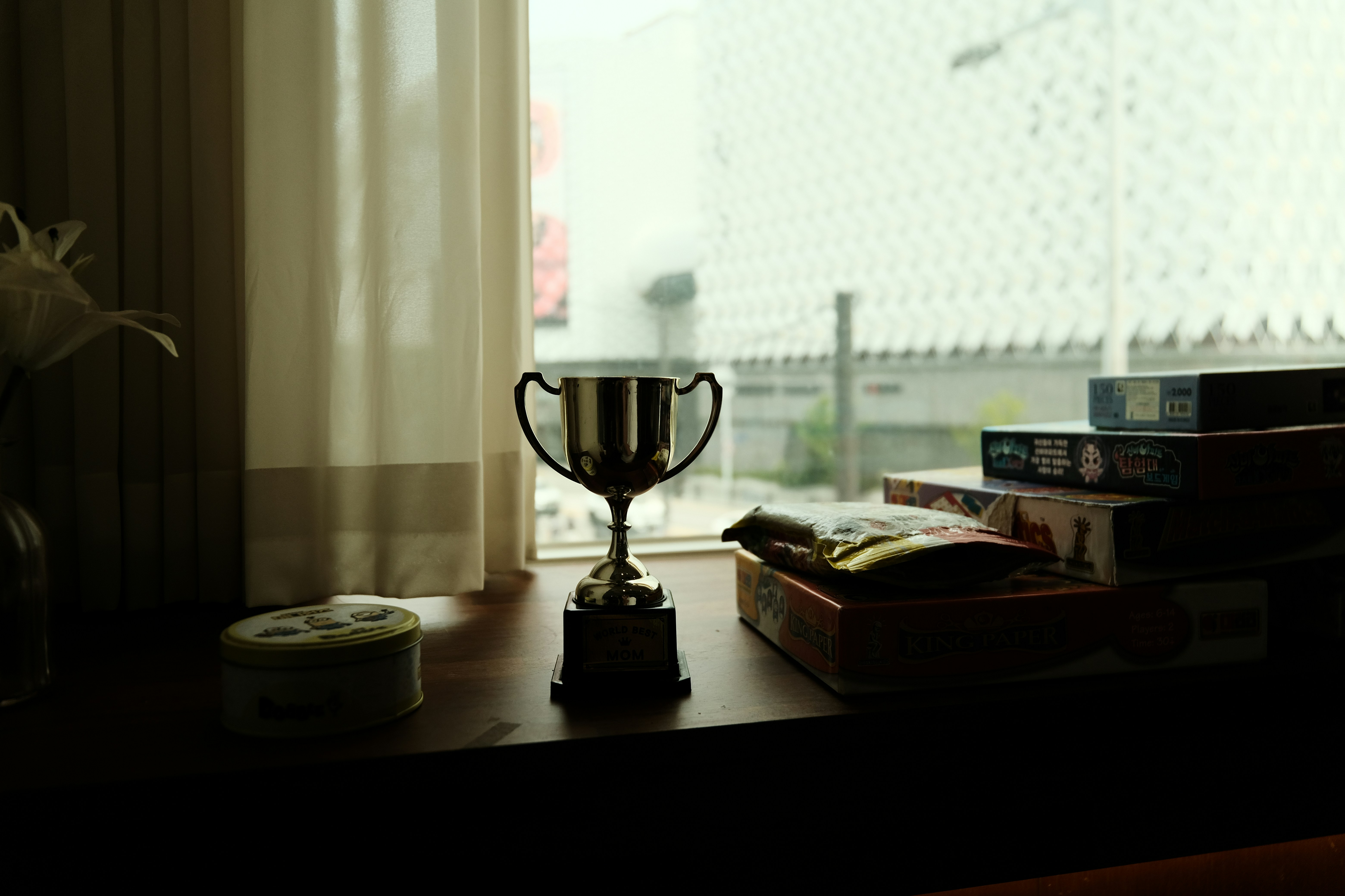 Midday Victory on a Quiet Windowsill