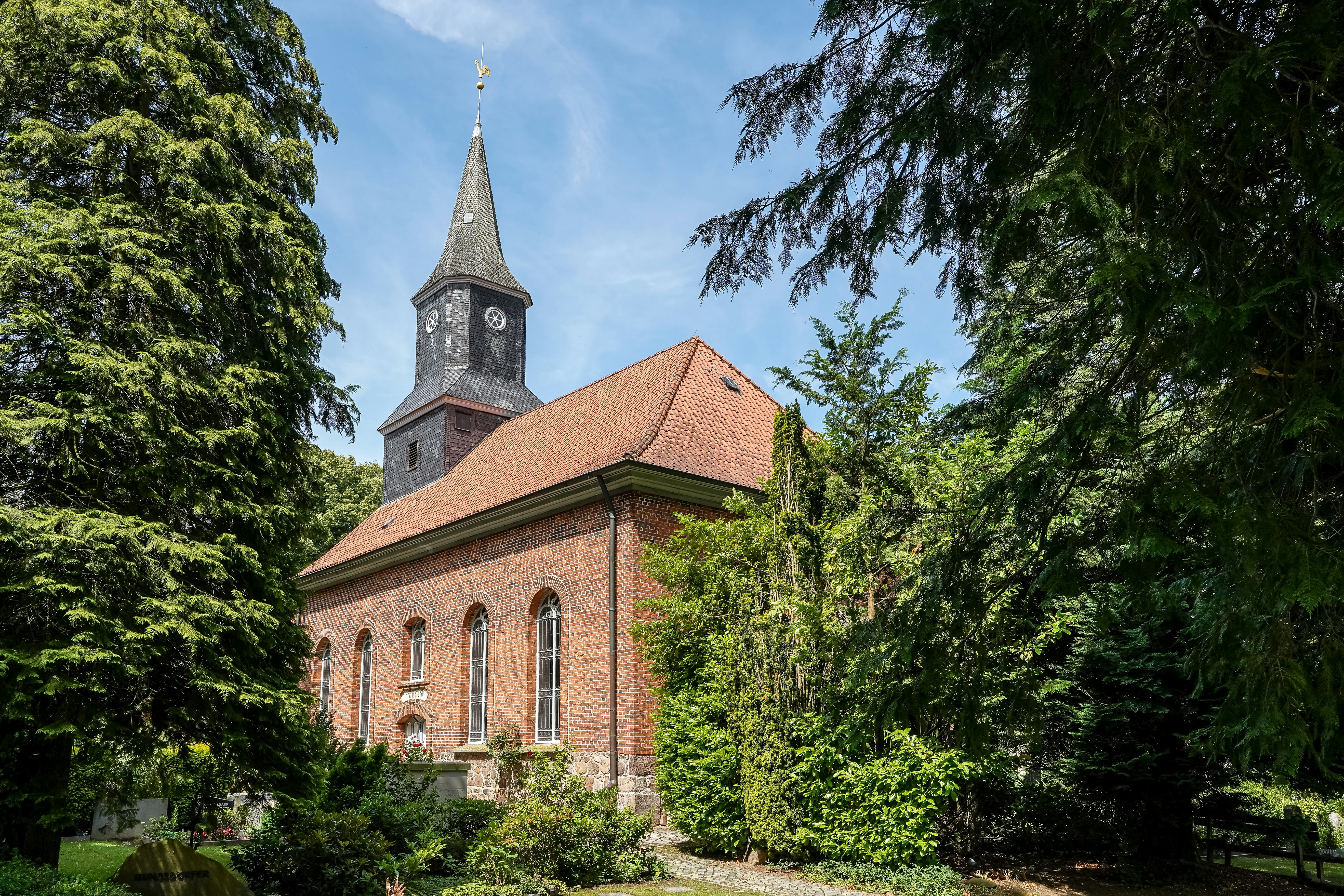 Brick Church Among Silent Pines