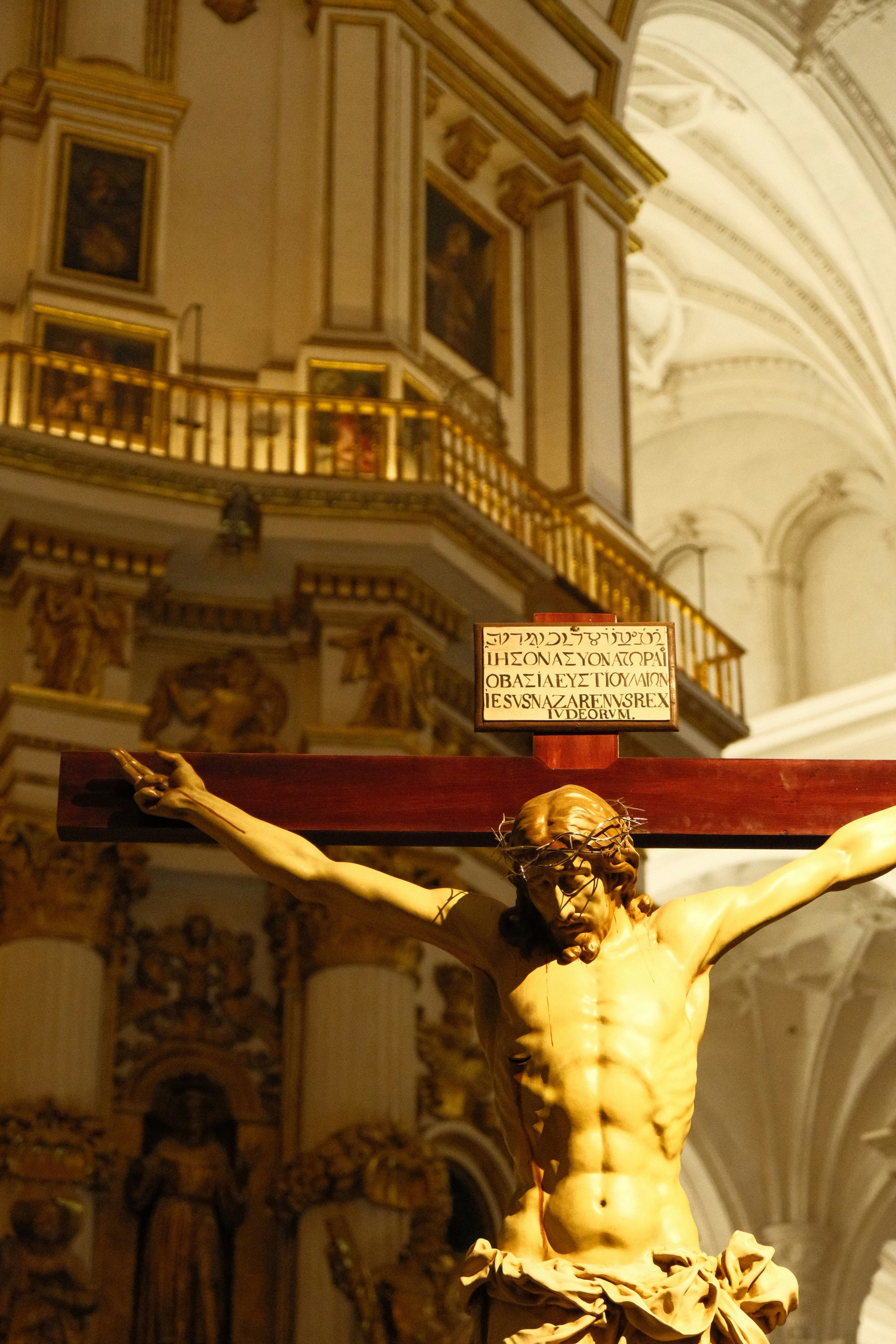 Crucifixion in a Marble Cathedral: Light, Sculpture, and Symbol