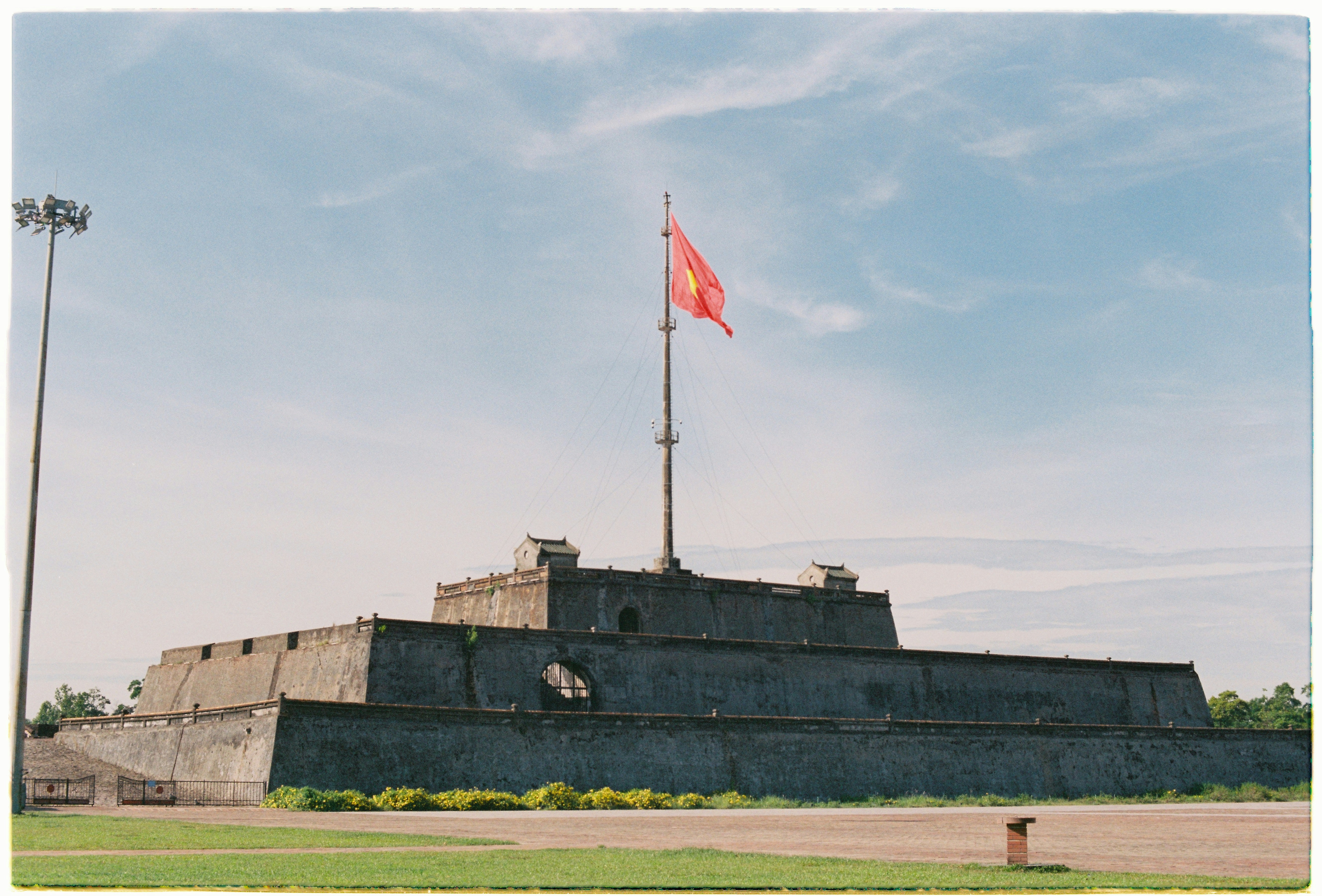 Flag Over the Fortress: A Silent Sentinel of Stone