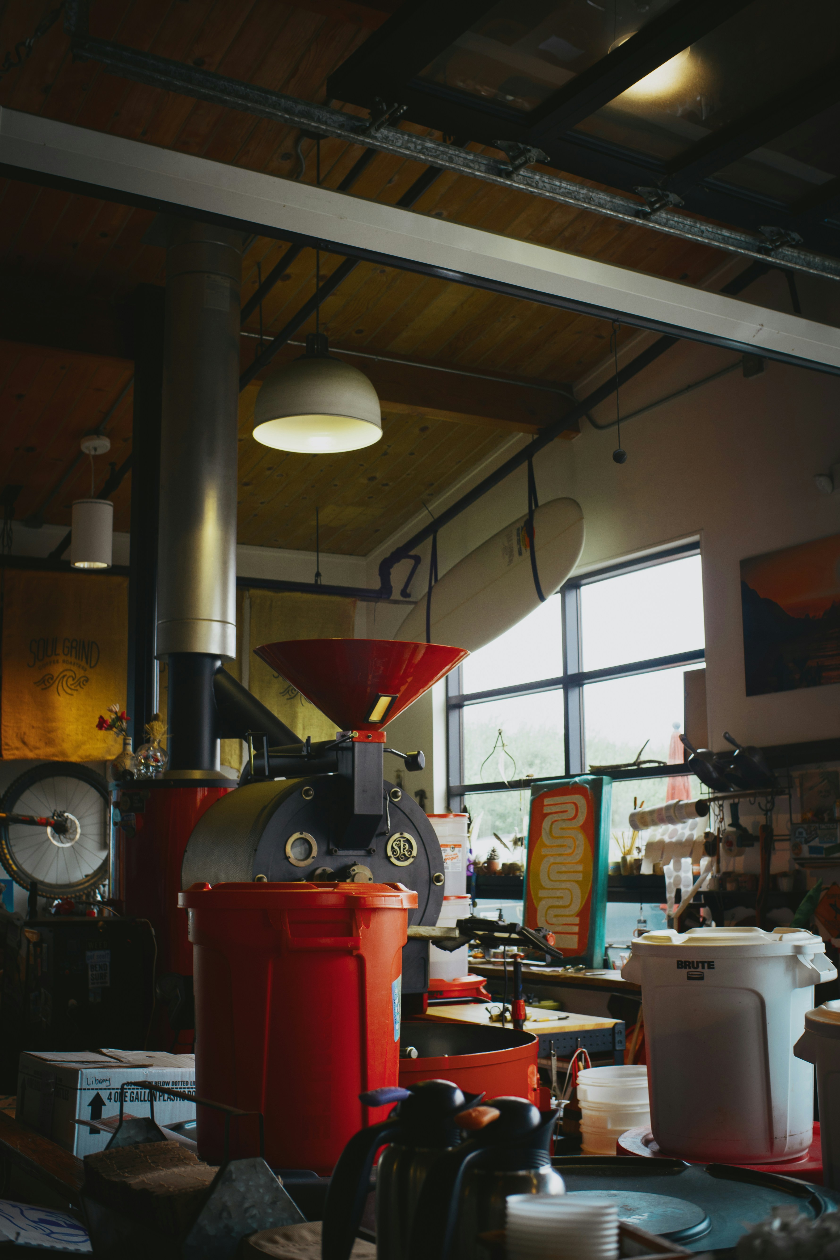 Industrial Tea: A Quiet Corner of the Workshop