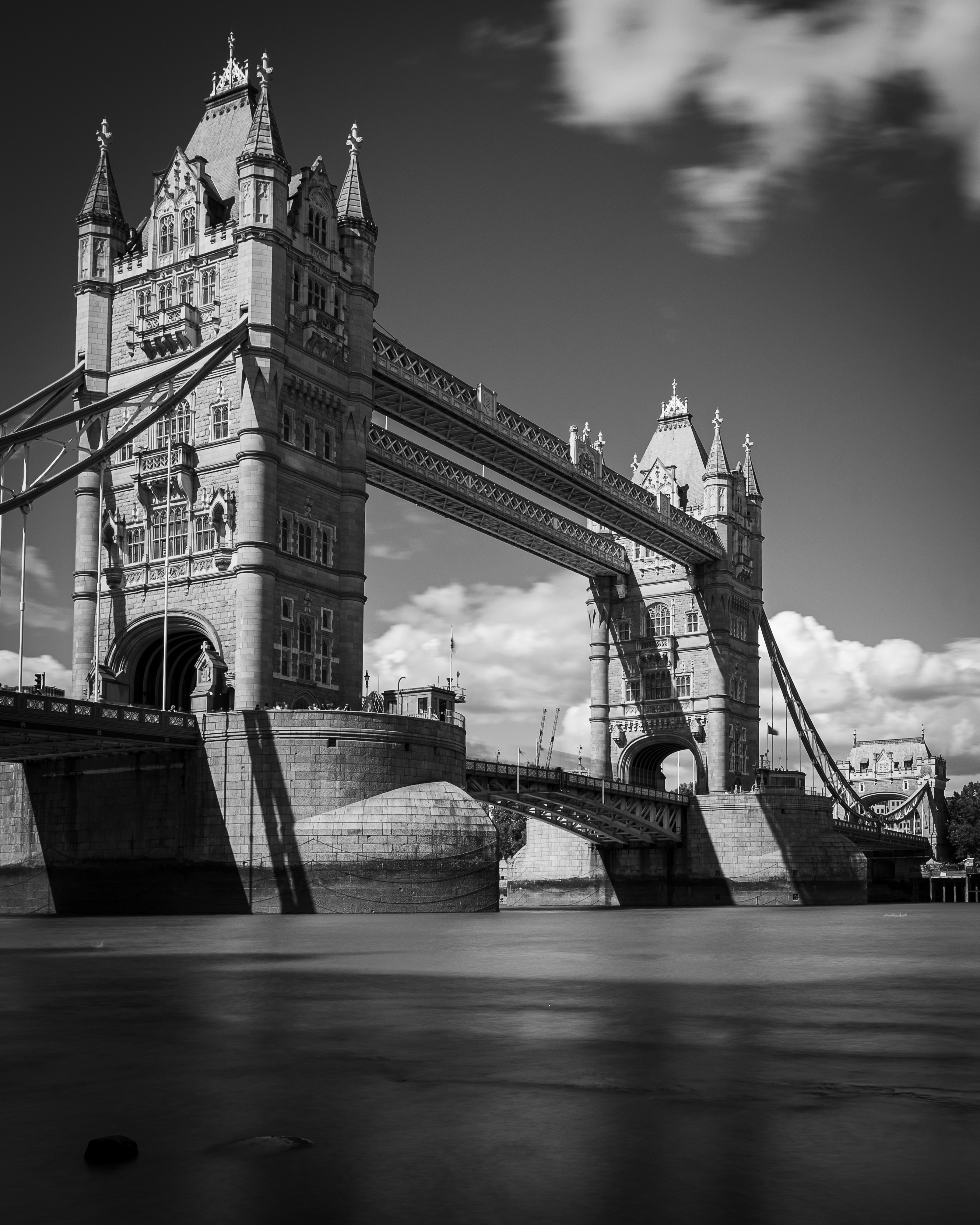 Towering Grace: Tower Bridge in Monochrome