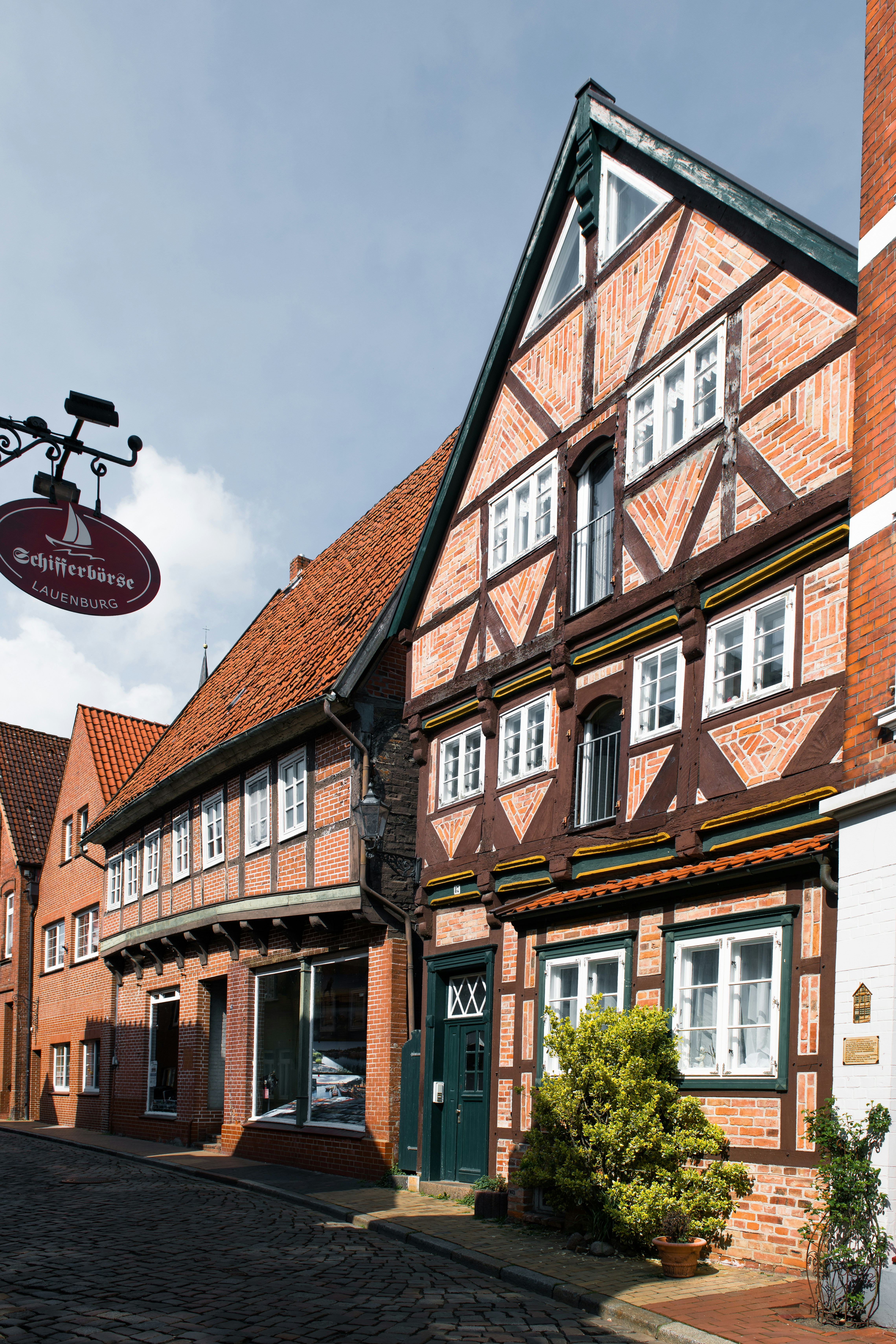 Timbered Facade Echoes of a German Brick-and-Timber Street