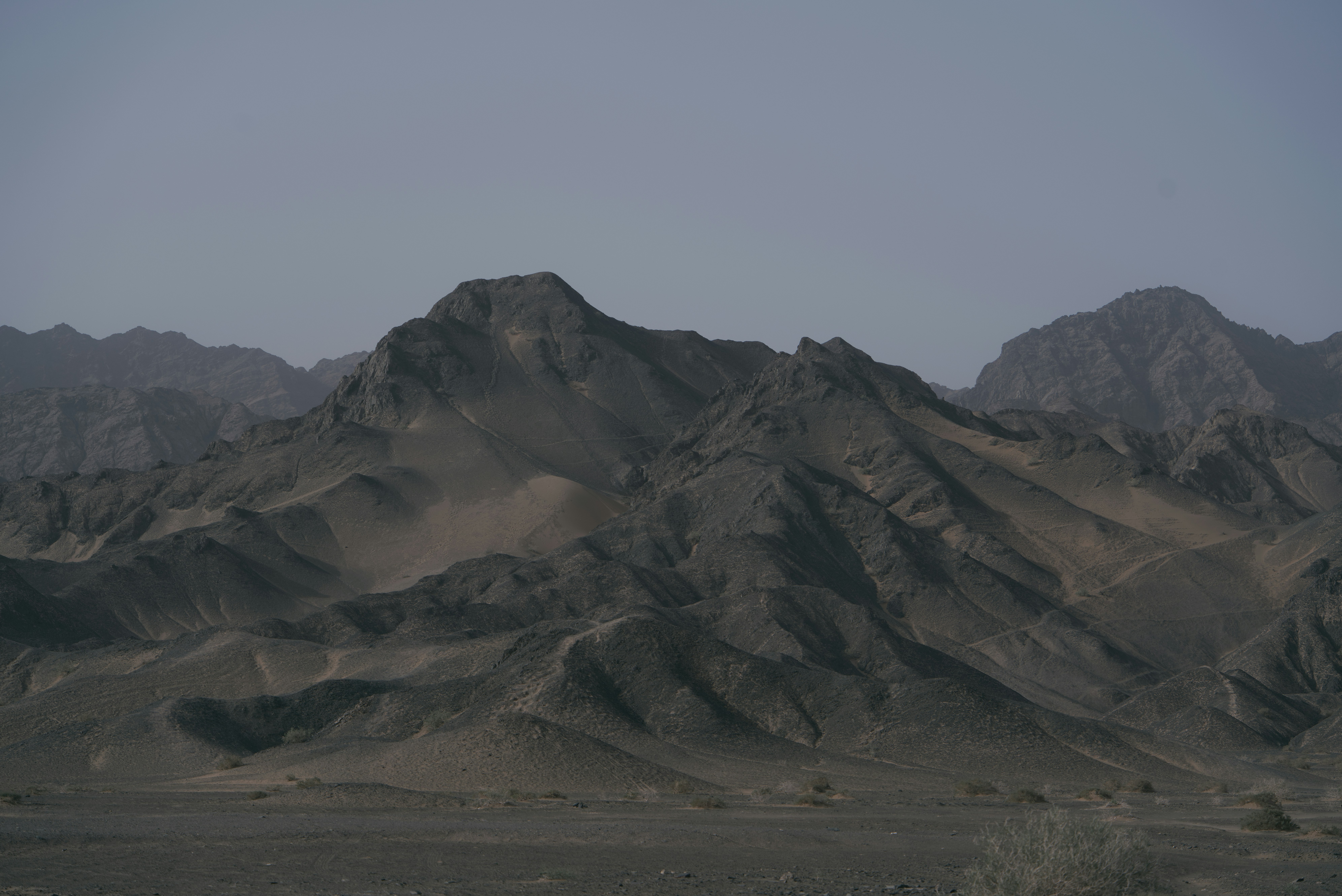 Granite Sentinel: Desert Ridge Rising from the Flatlands