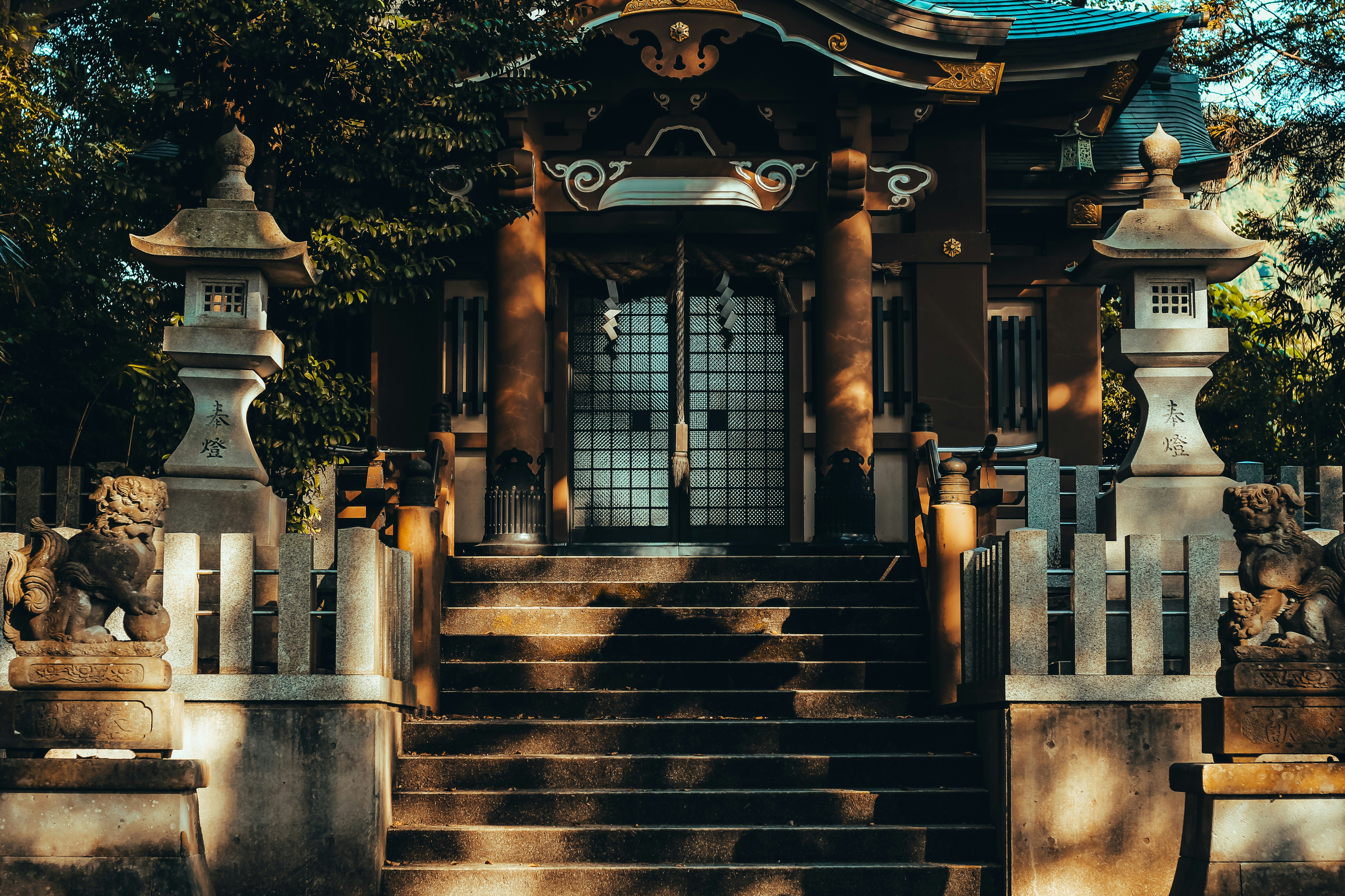 Steps of Light: Anito Shrine at Dappled Dawn