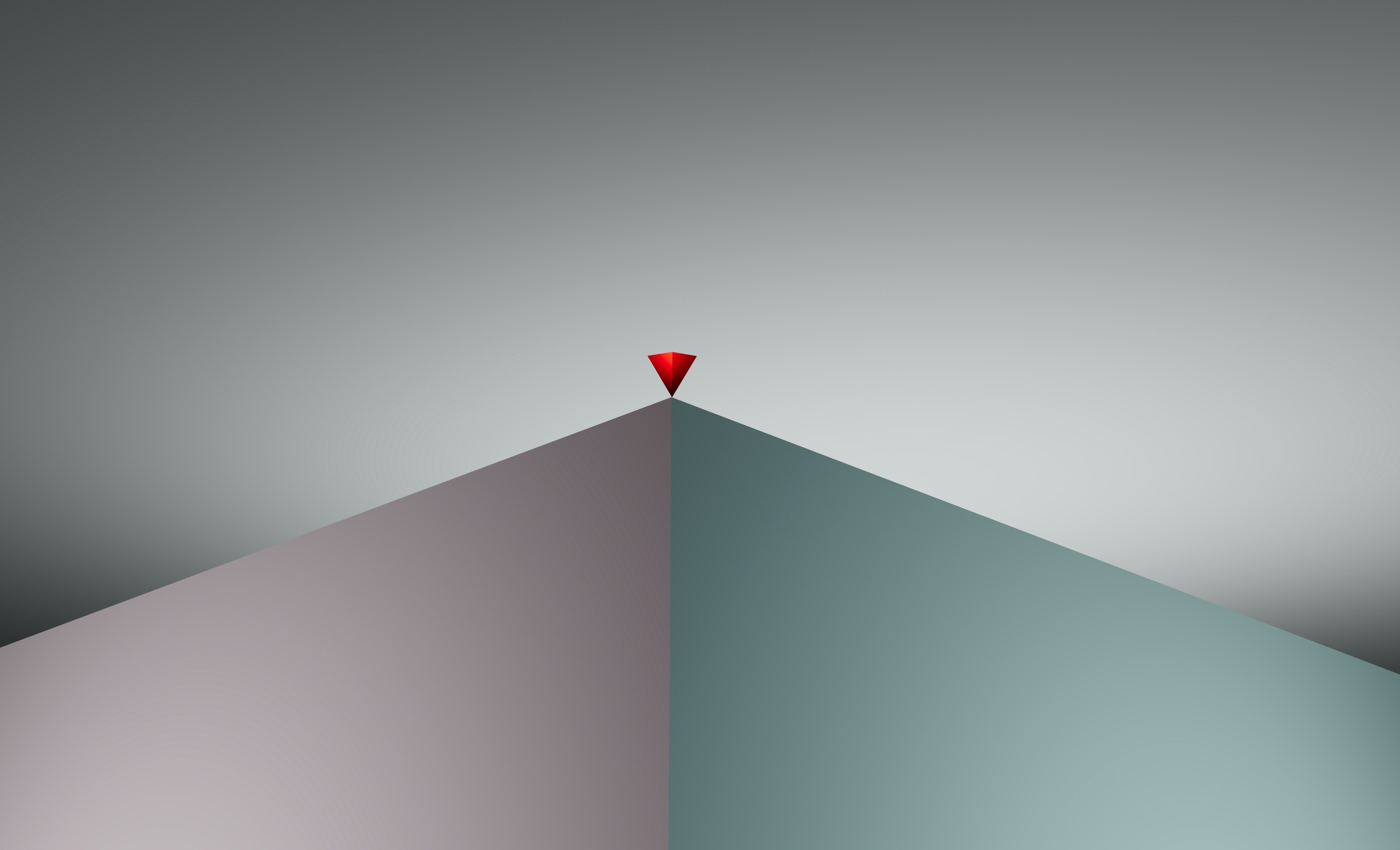 Red Peak at the Convergence: A Minimalist Summit
