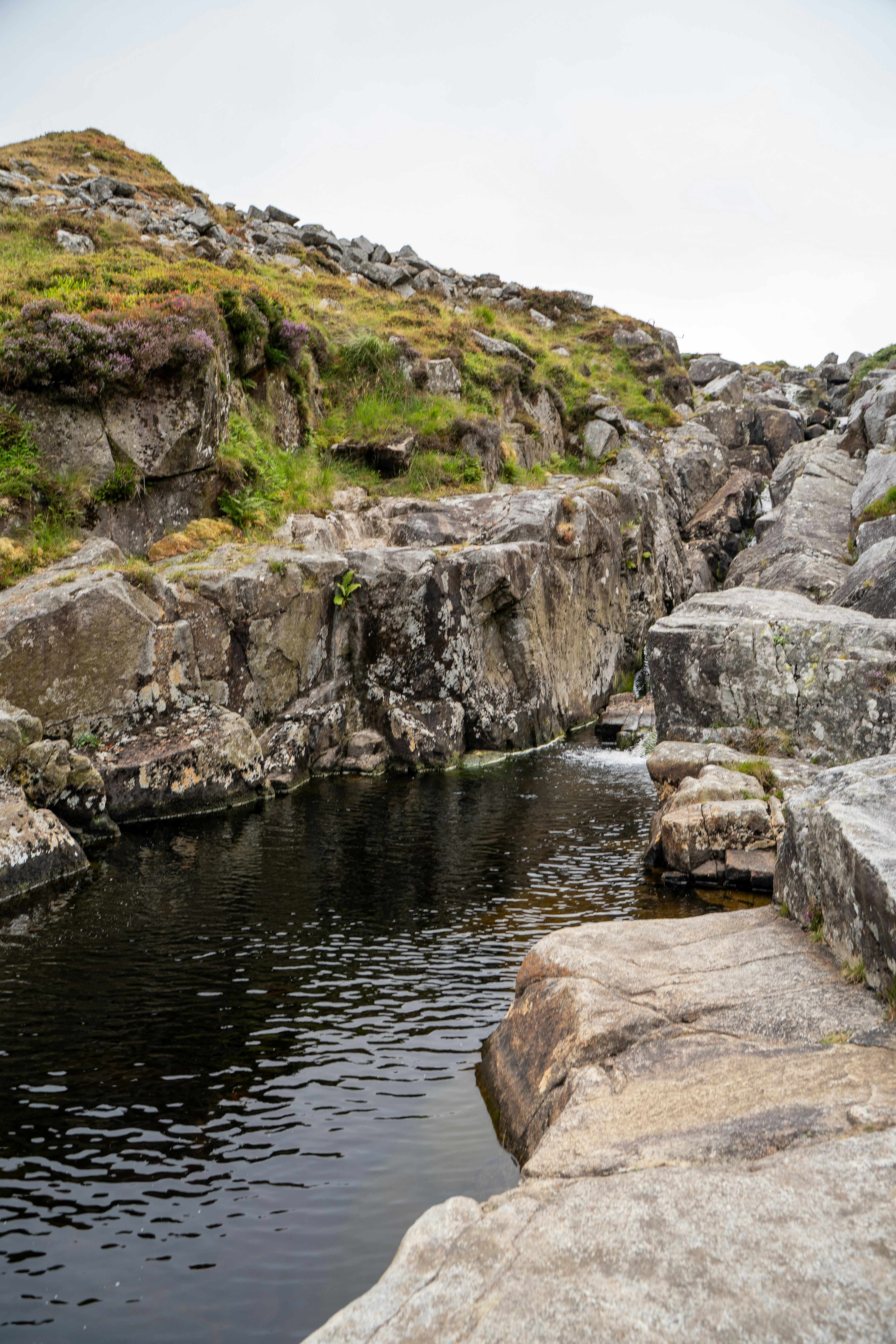 Channel of Stone and Quiet water between rugged cliffs