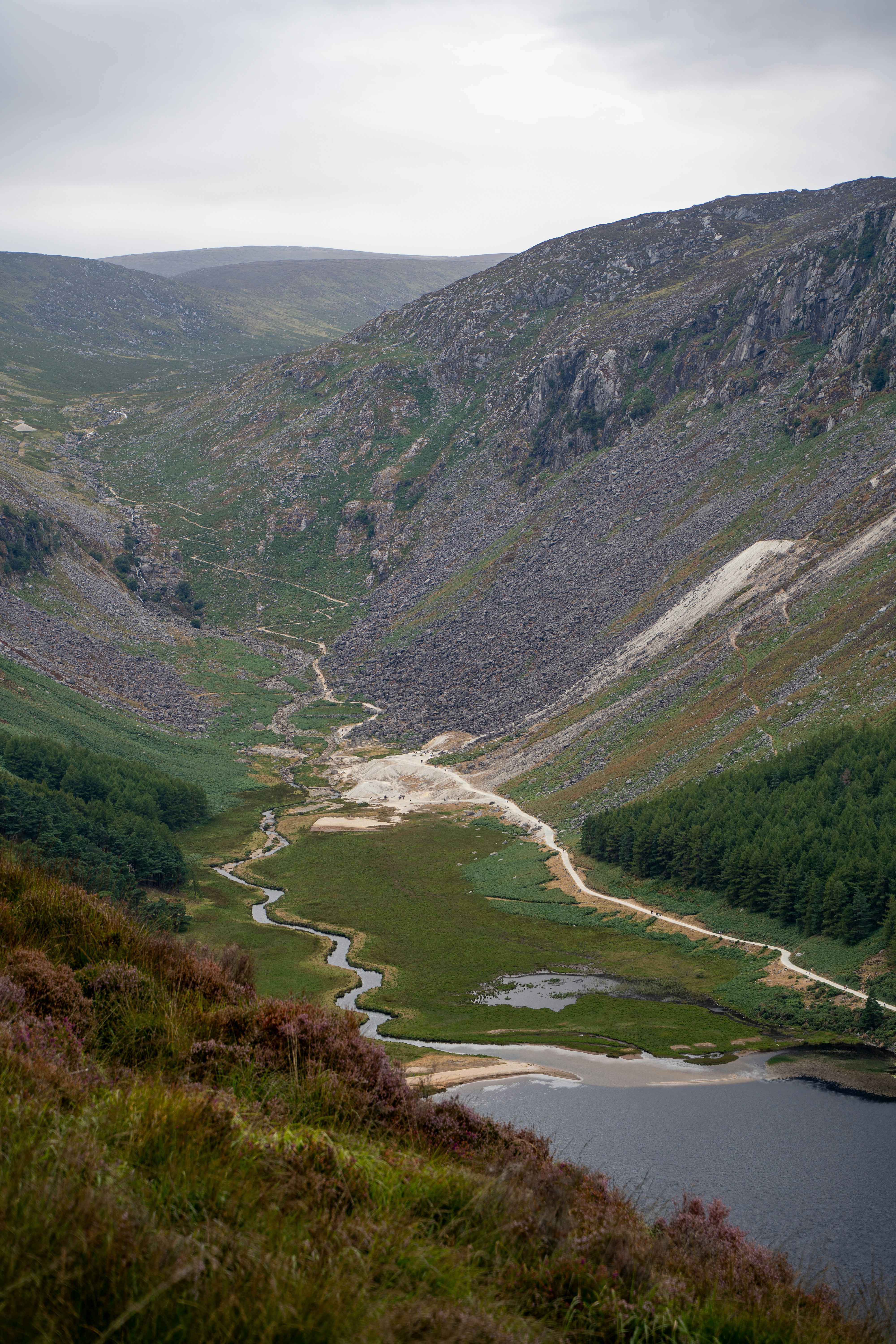 Valley Fold: A Winding Path Through Slate Mountains