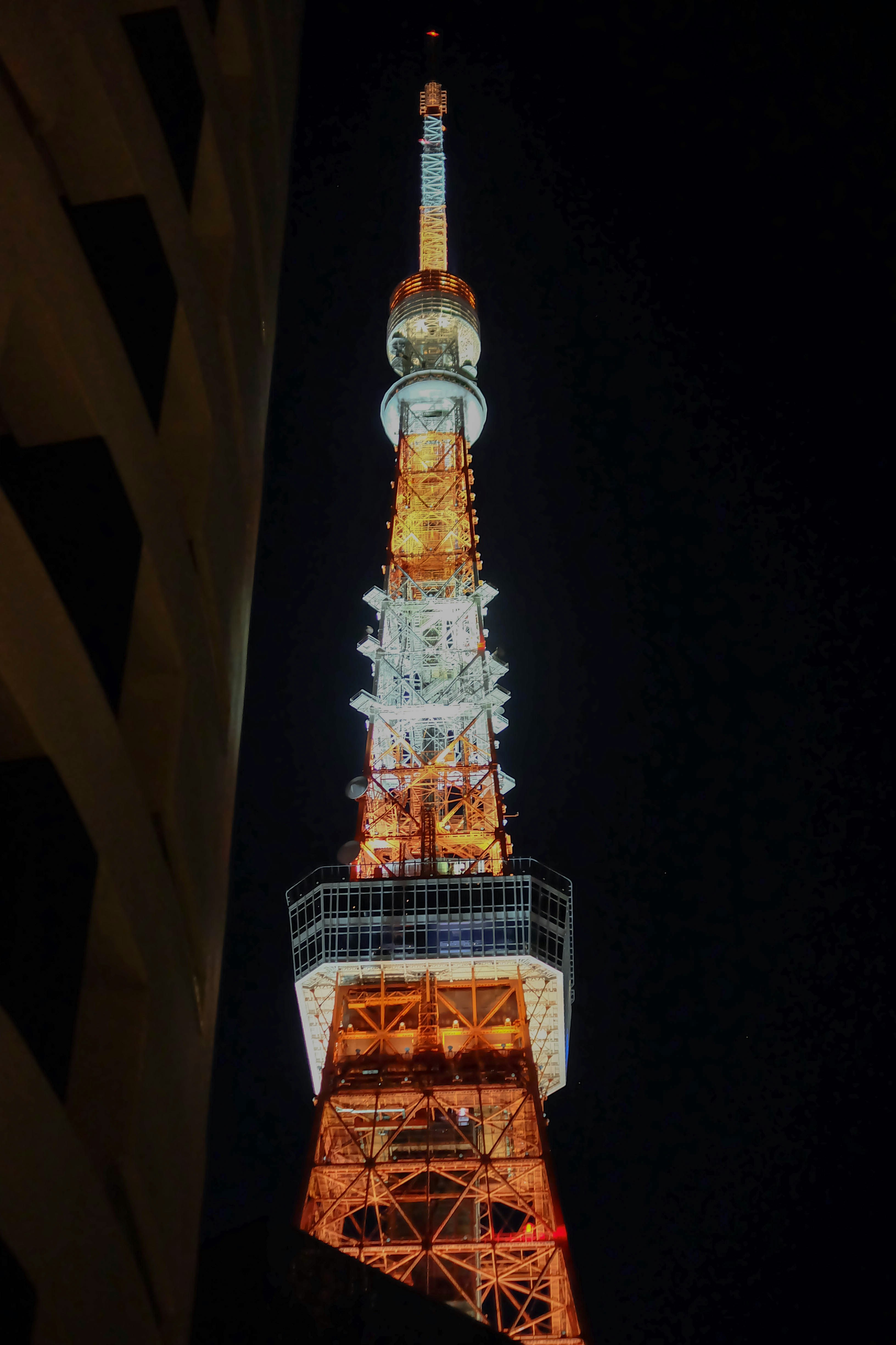 Night Ascend: Tokyo Tower Illuminated Against a Velvet Sky