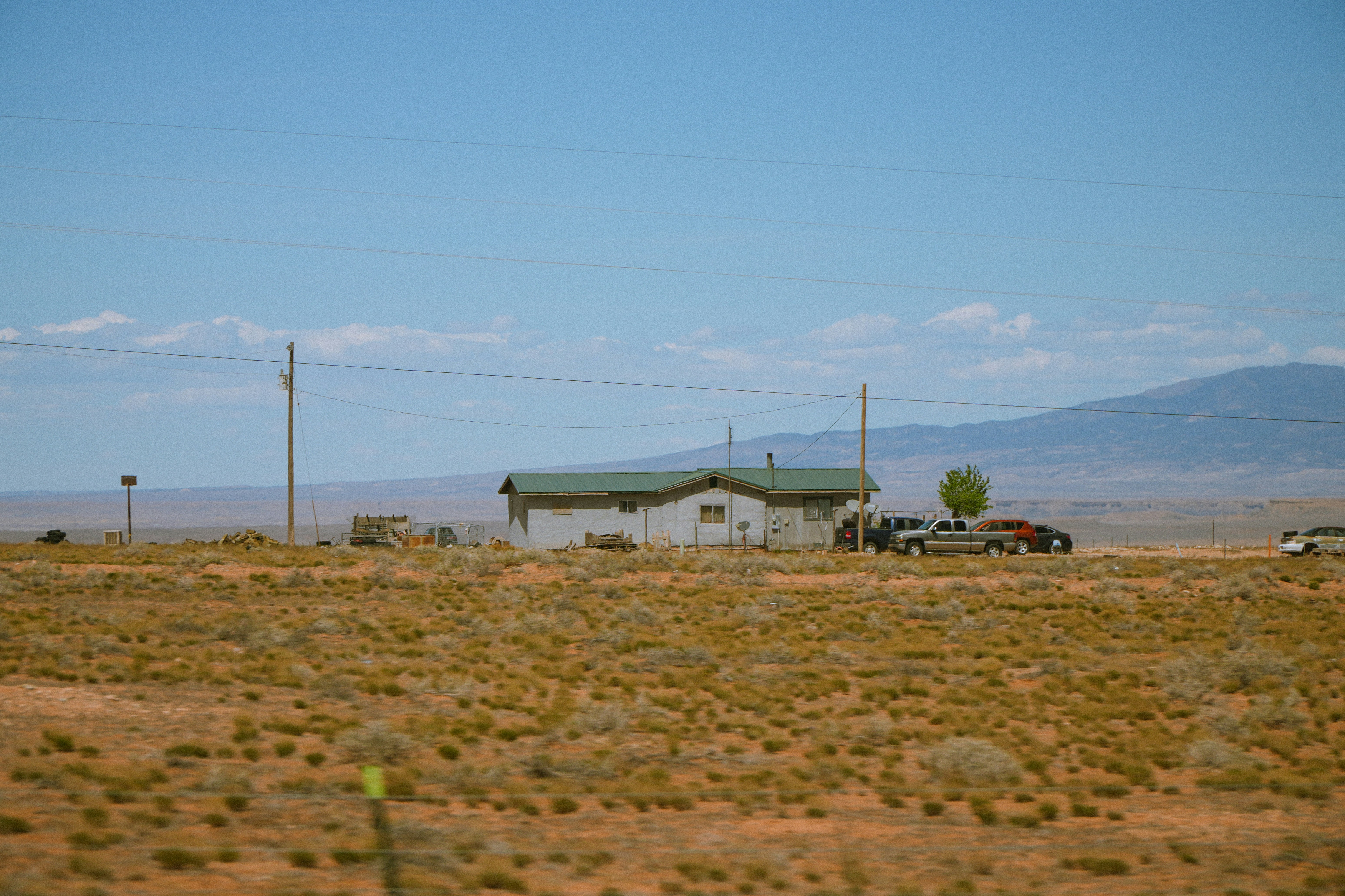 Desert Outpost: A Lone House Under Wide Skies