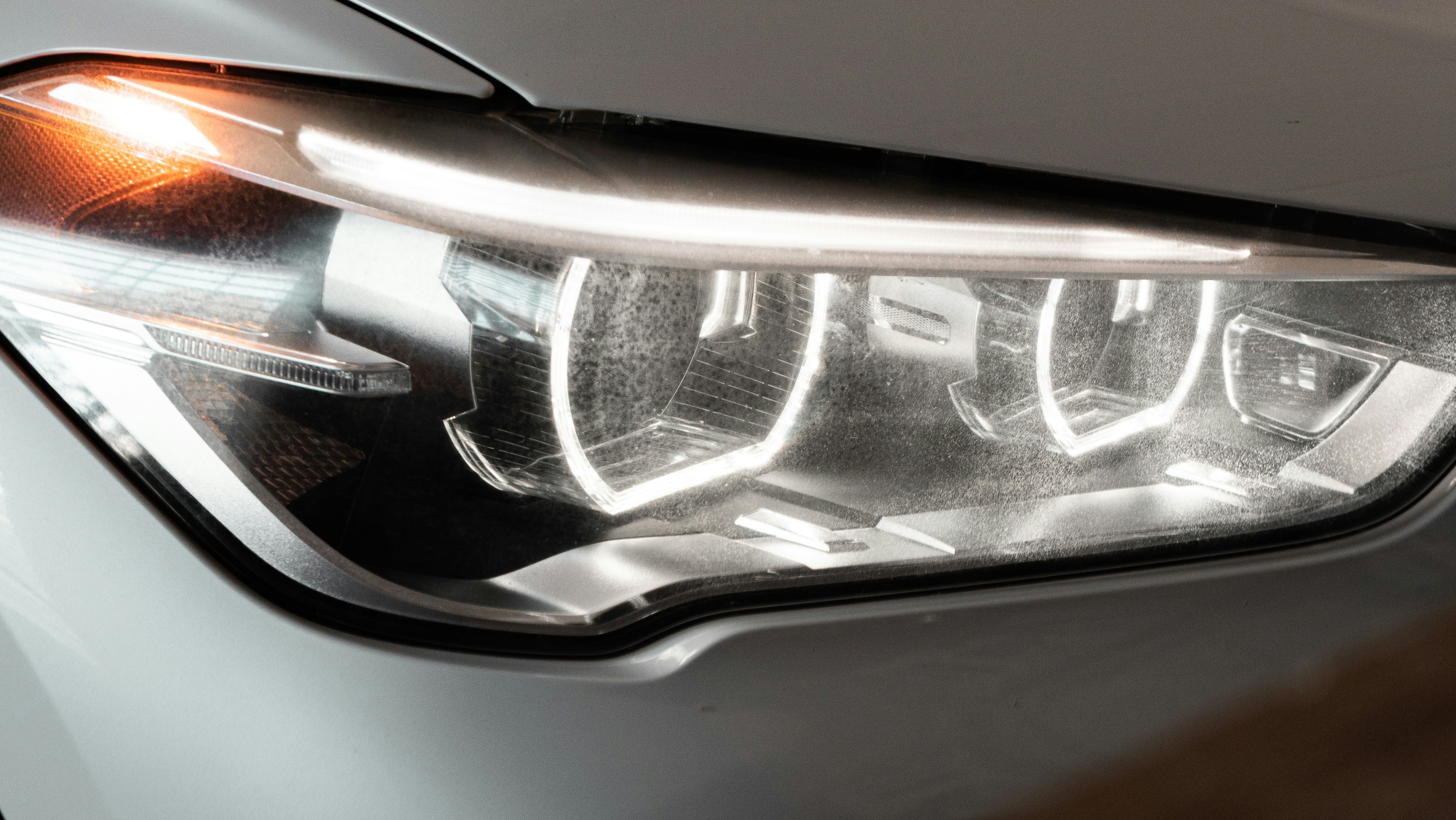 Precision Light: A Car Headlight in Sharp Focus