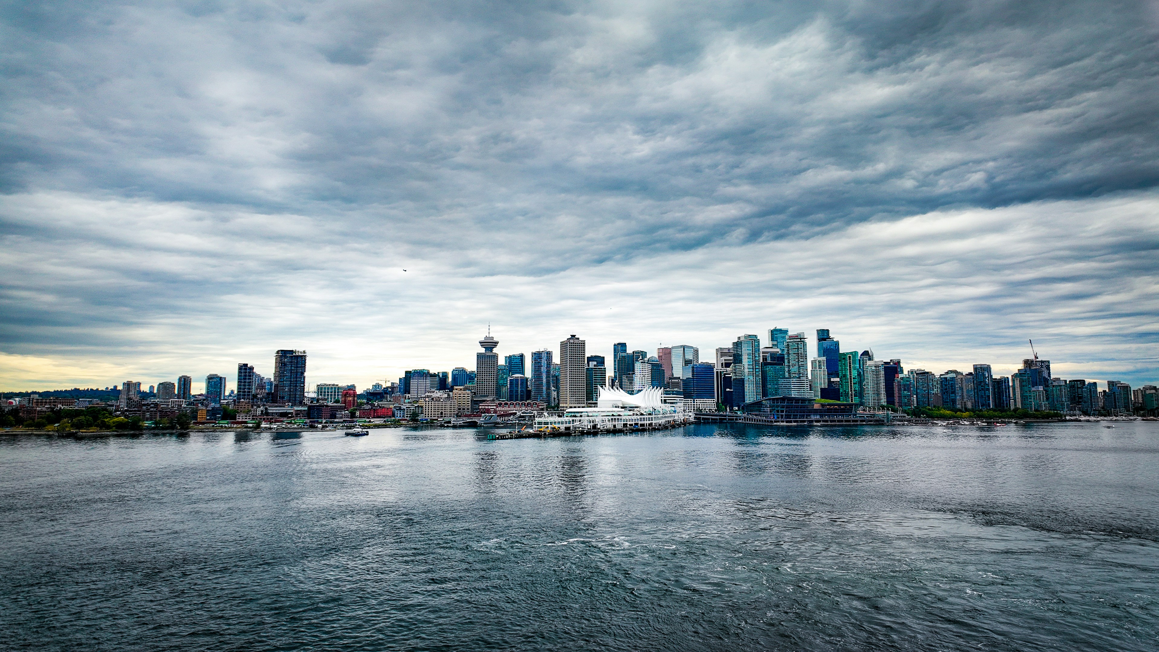 City by the River: Winter Light over the Waterfront Skyline
