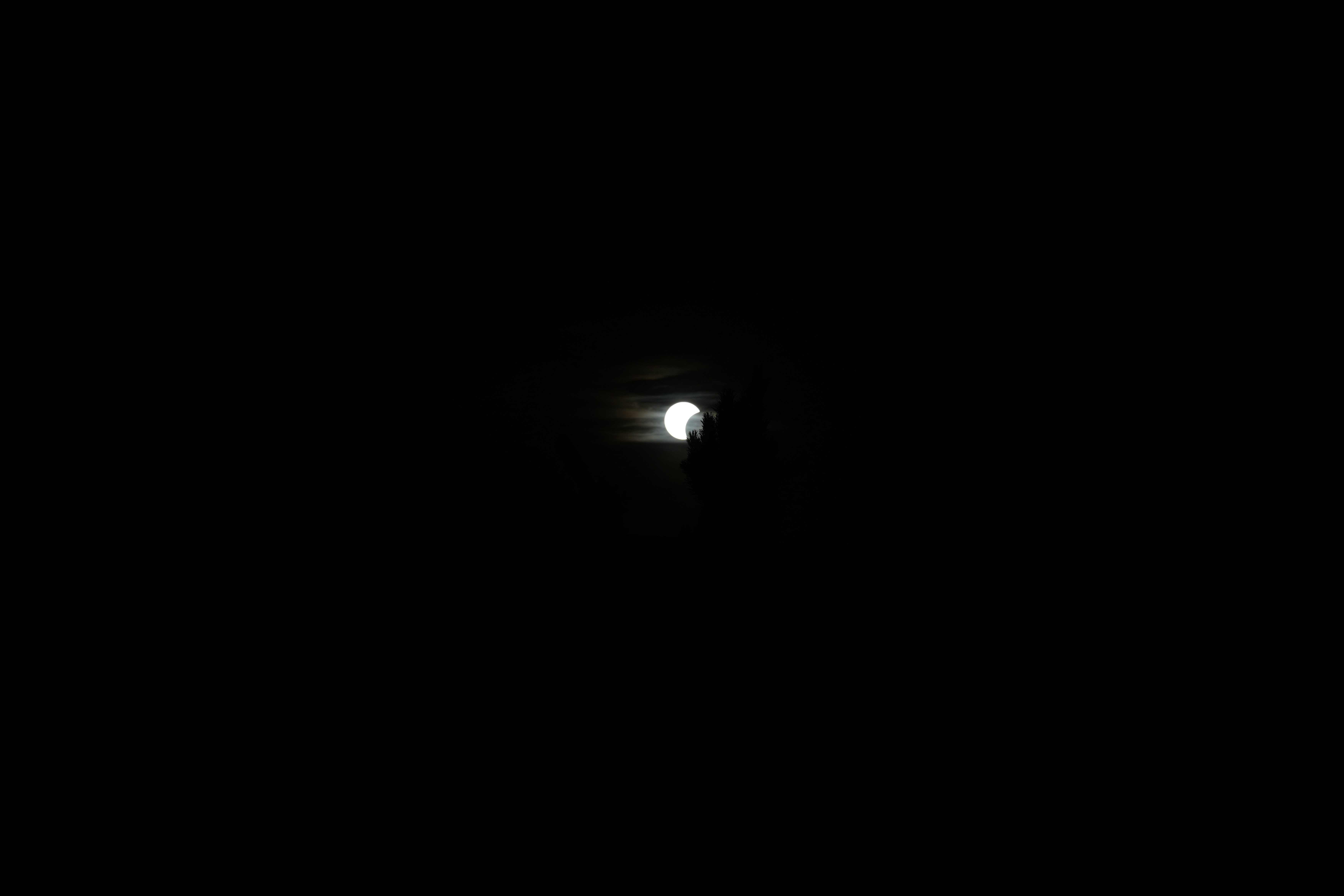 A Narrow Beam: Light Peeks Through Darkness