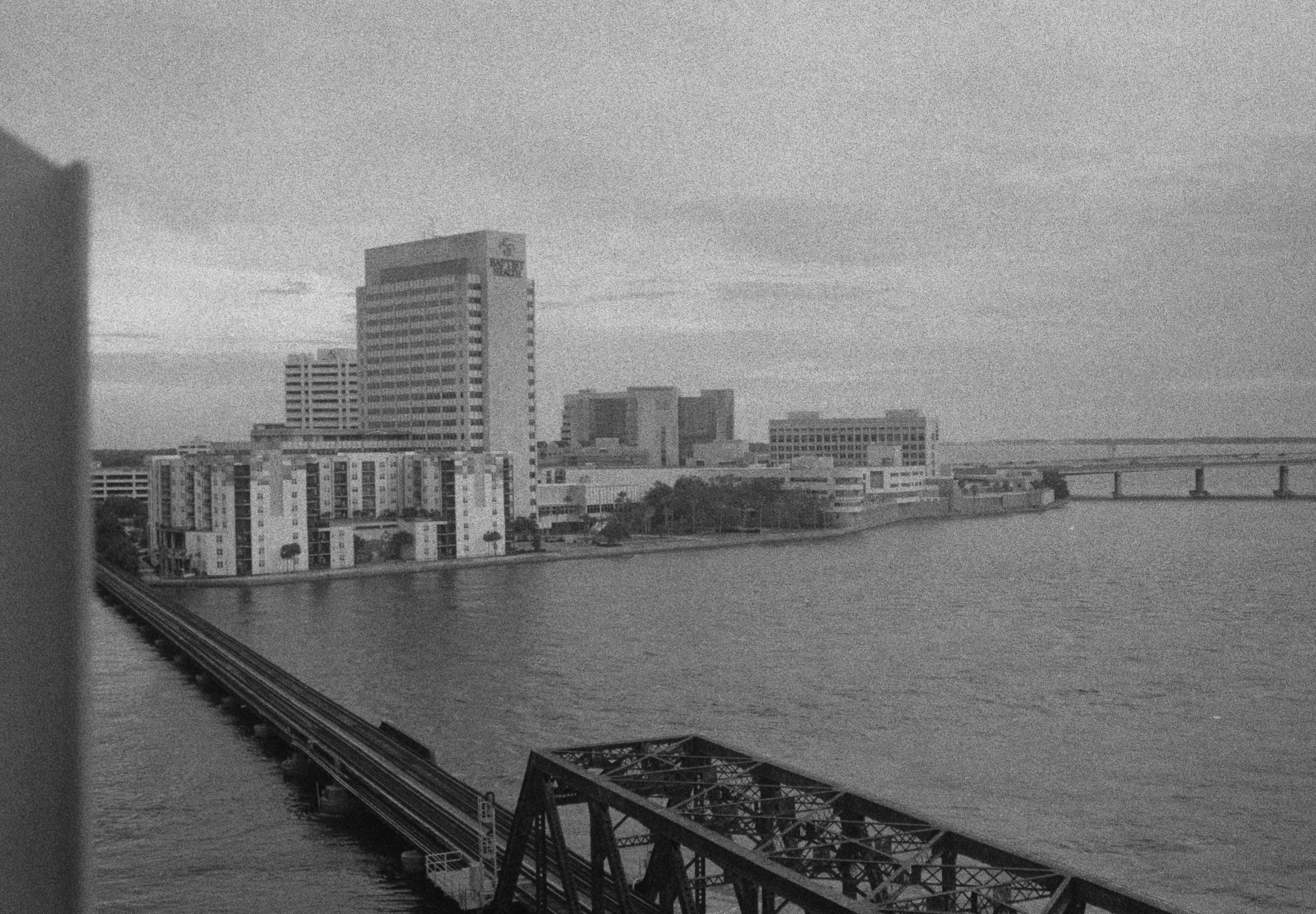 Urban Confluence: Riverfront Towers and Railway Trackage