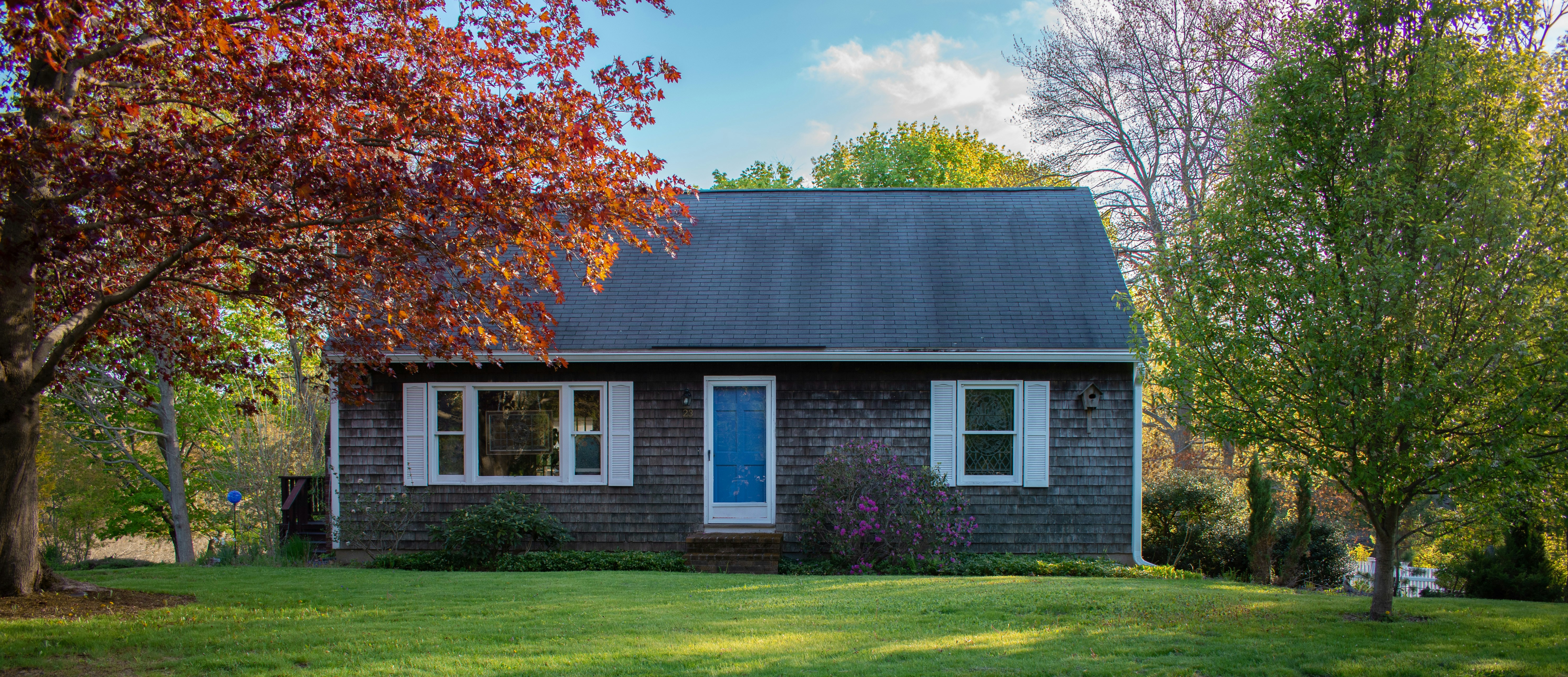 Midcentury Cottage Amid Autumn Light