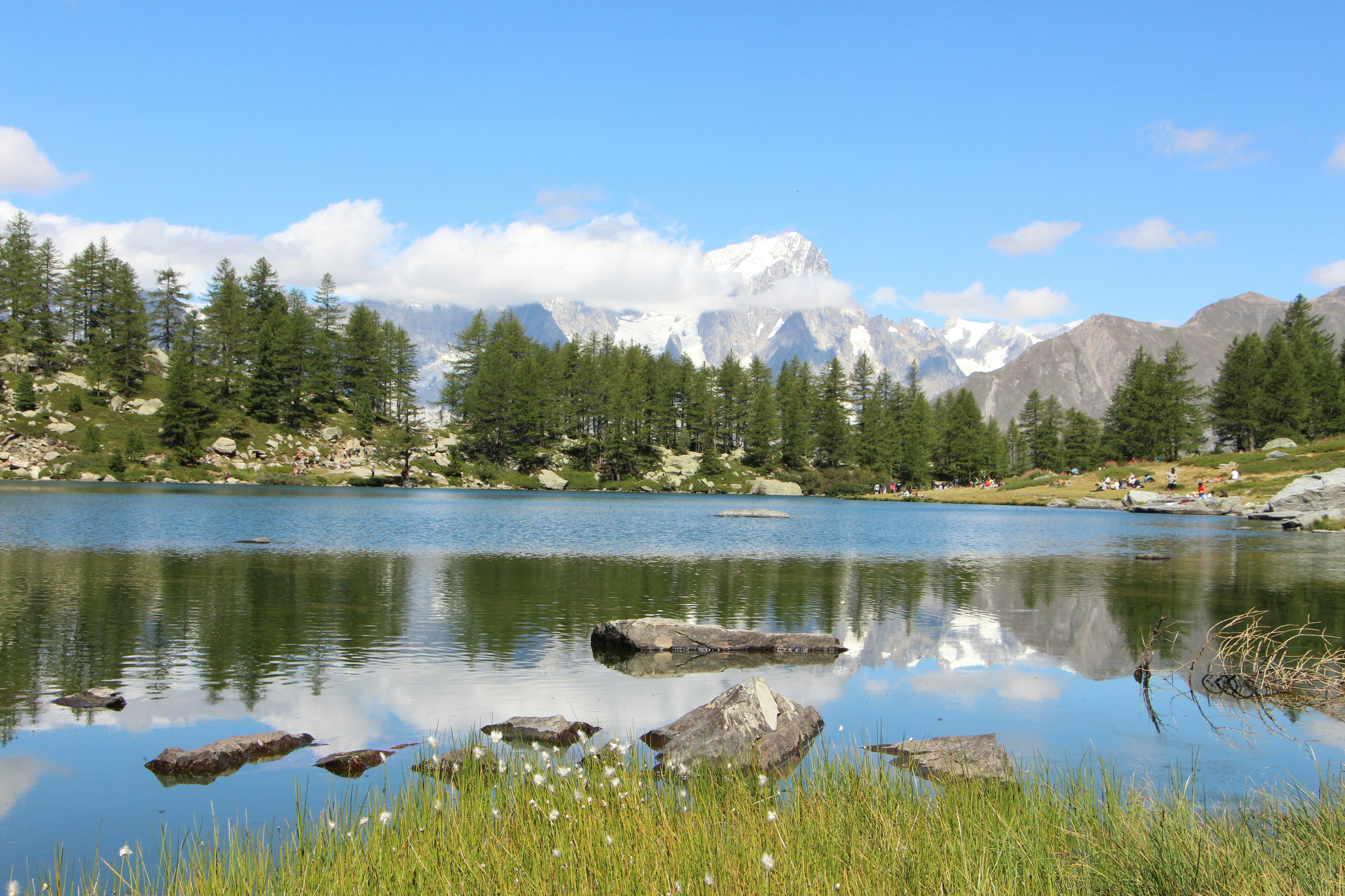 Glacial Peak Reflections over a Alpine Lake