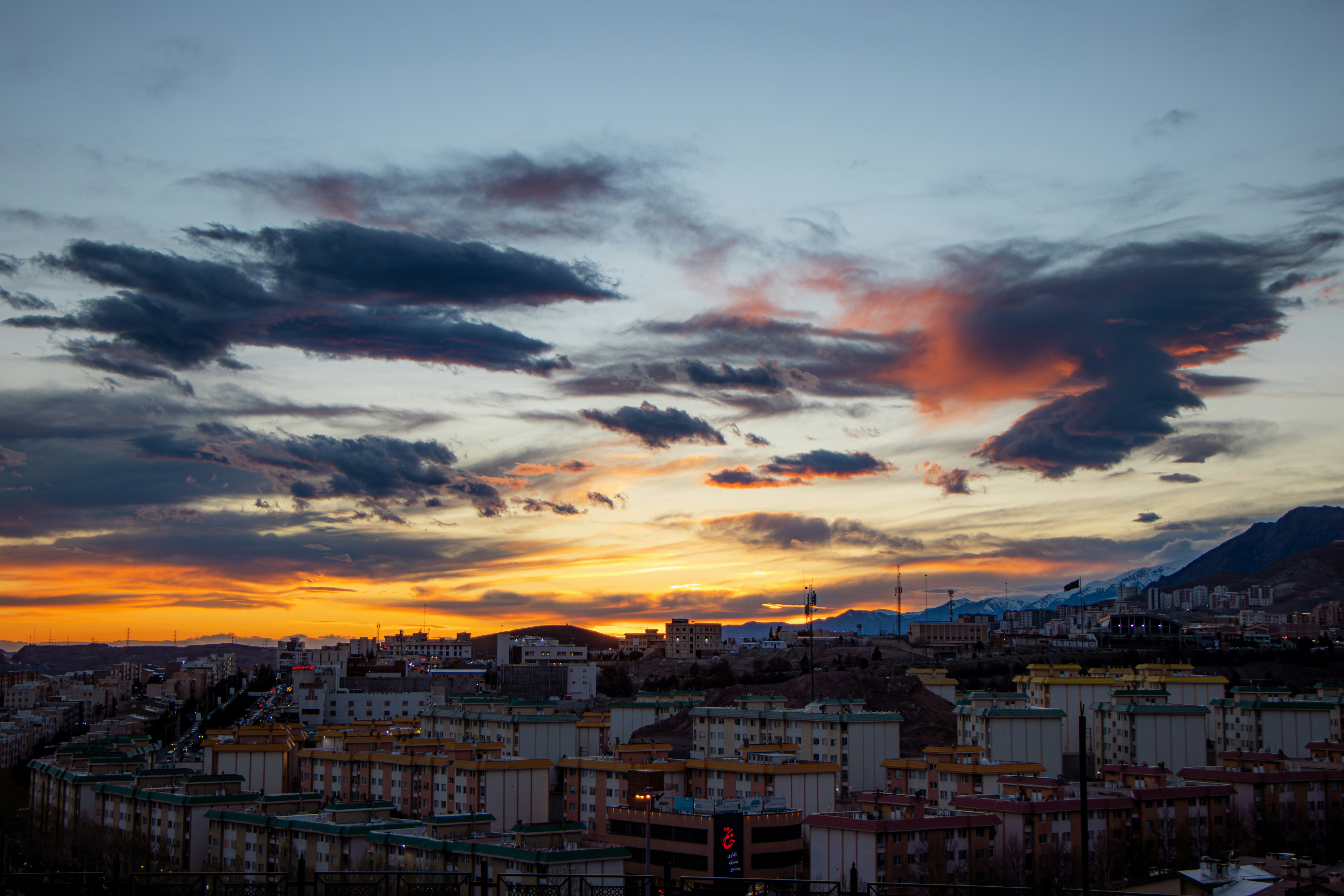 Sunset Over a Quiet Urban Ridge