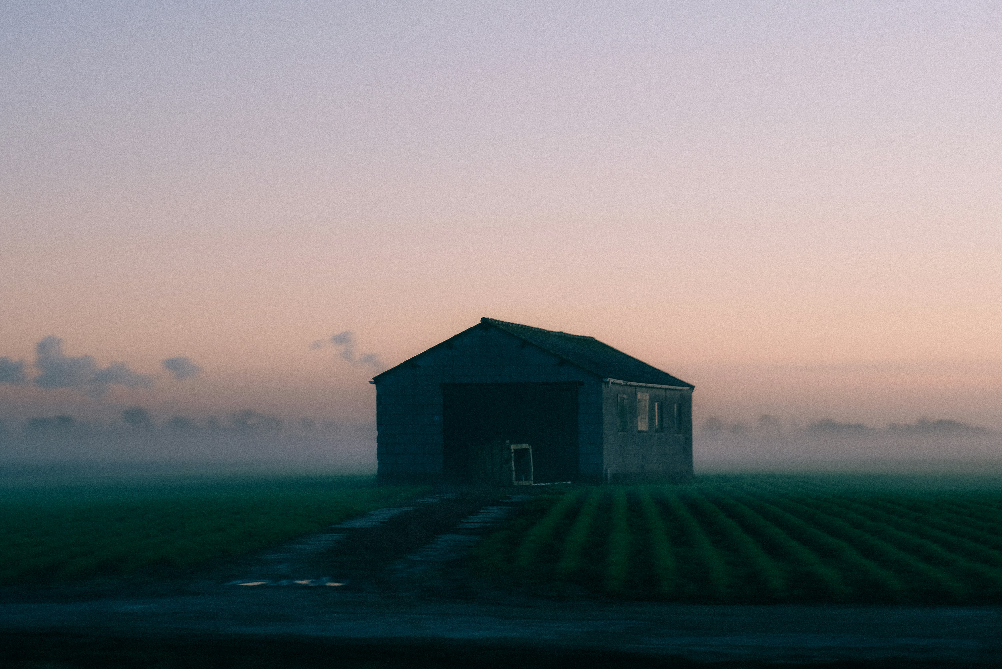 Quiet Farmstead at Pale Dawn
