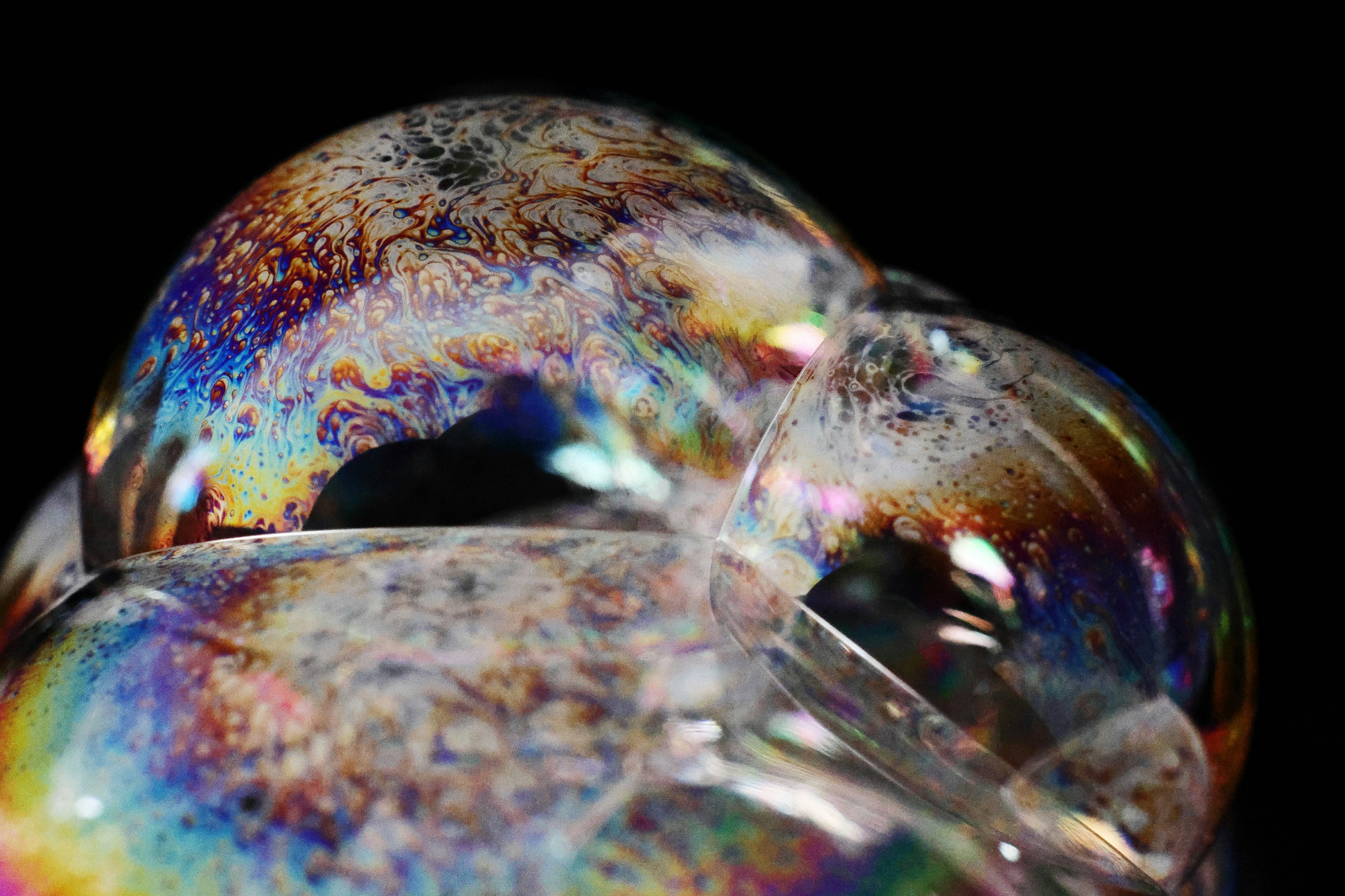 Iridescent Orbs: A Quiet Study in Glass and Light