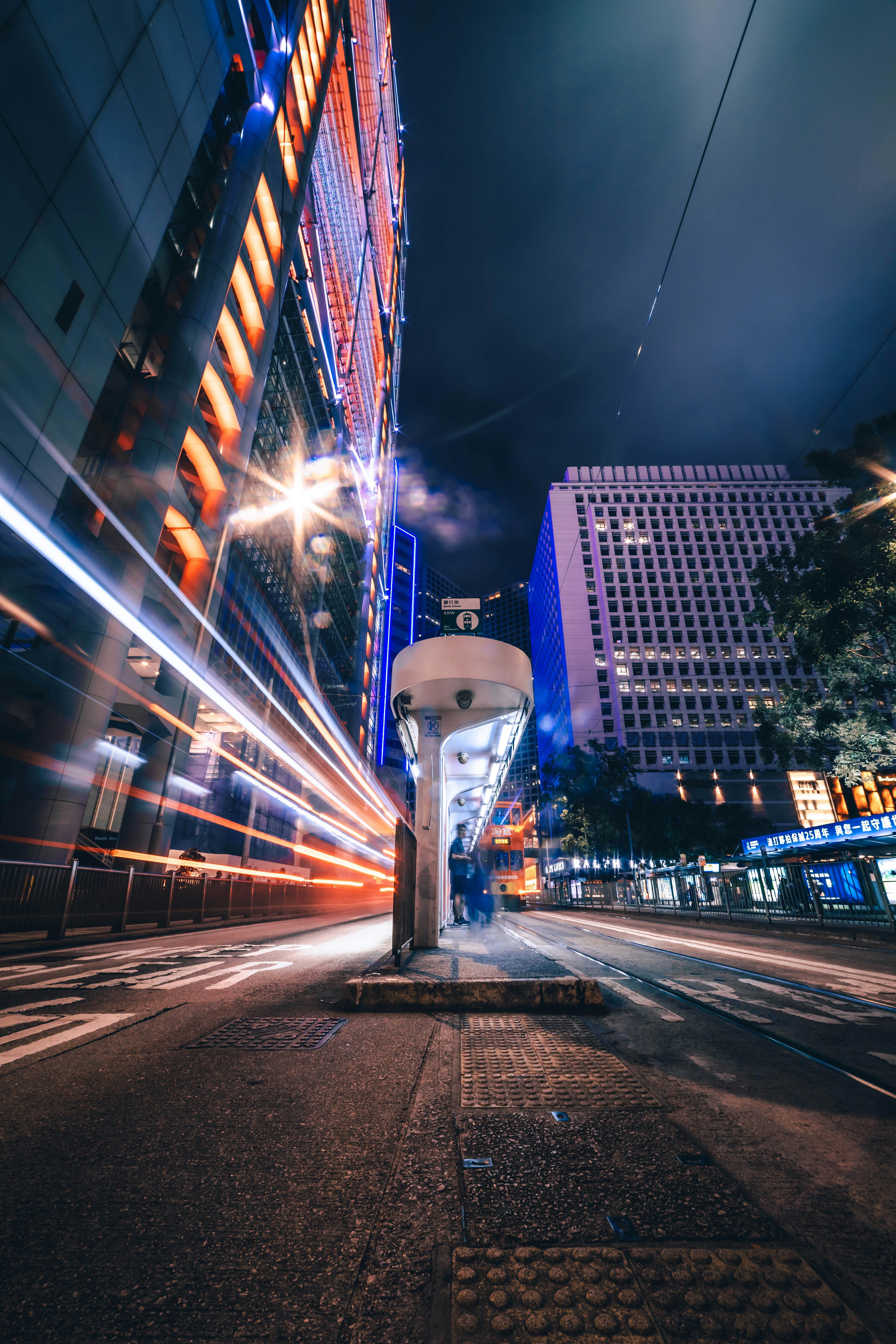 Neon Subway of Light: A Night Walk Past the Glowing Facades