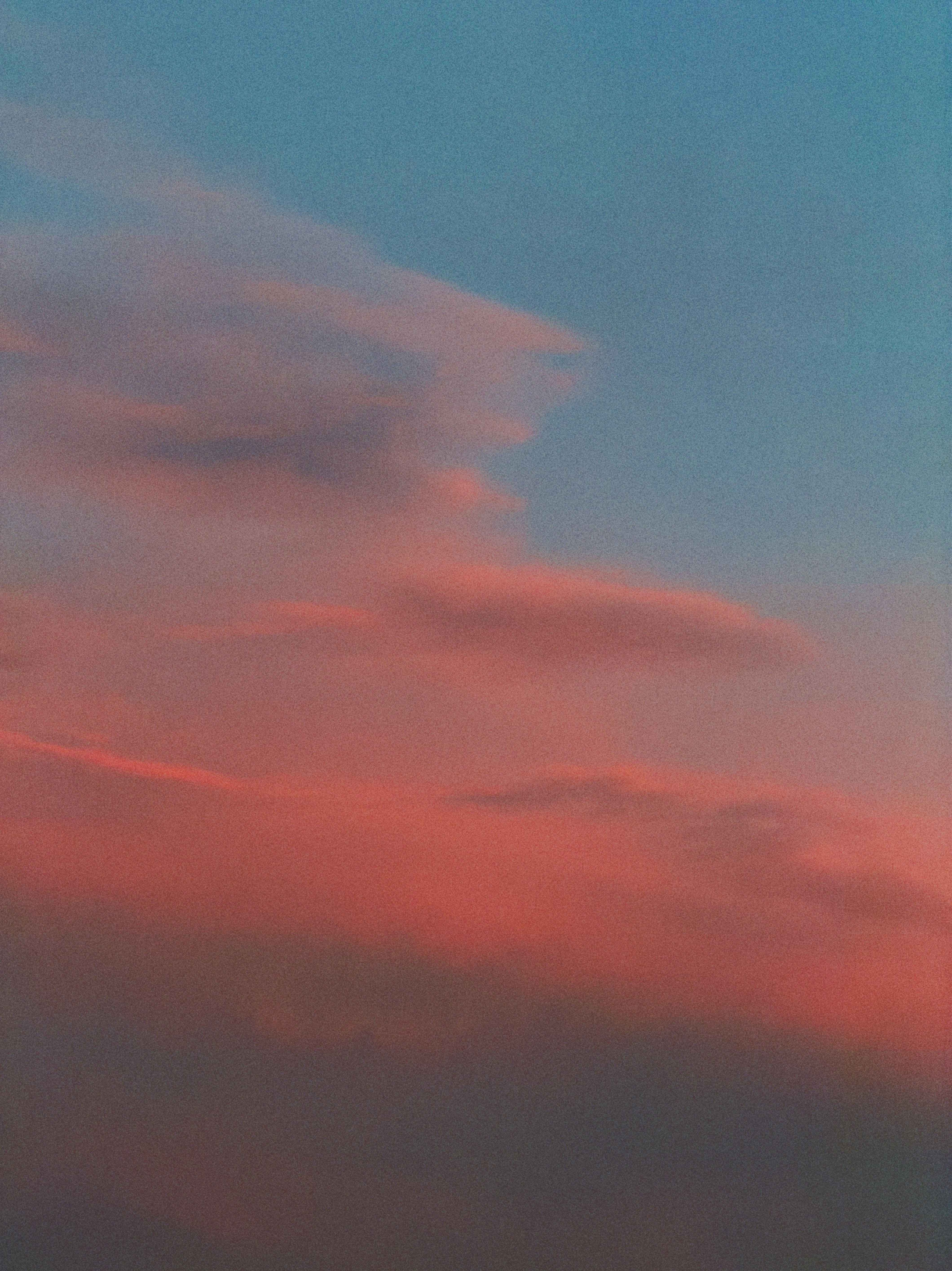 Soft Horizon Fire: A Sunset Painted in Sky-blue