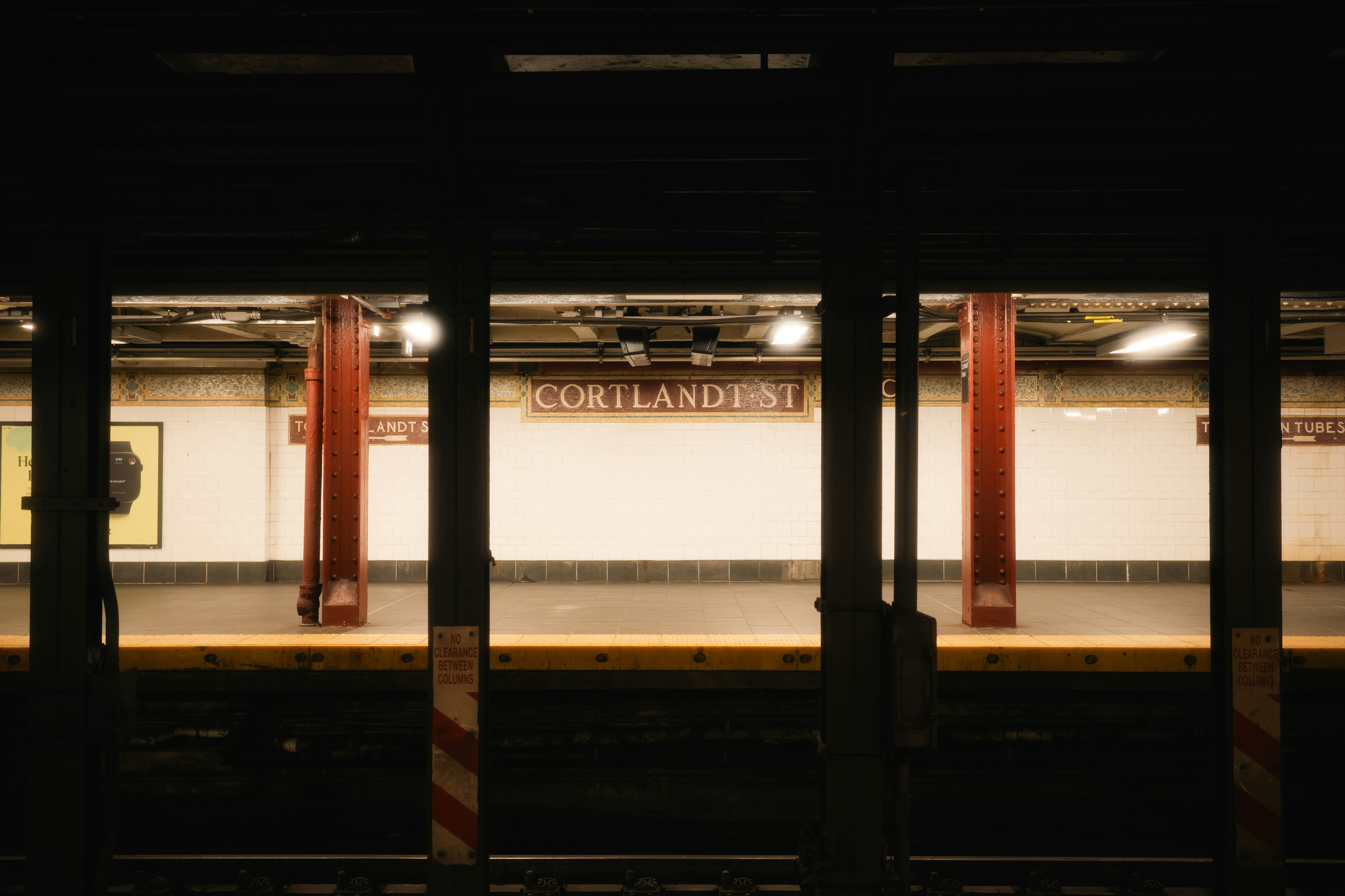 Midnight Echoes in a Quiet Subway Platform
