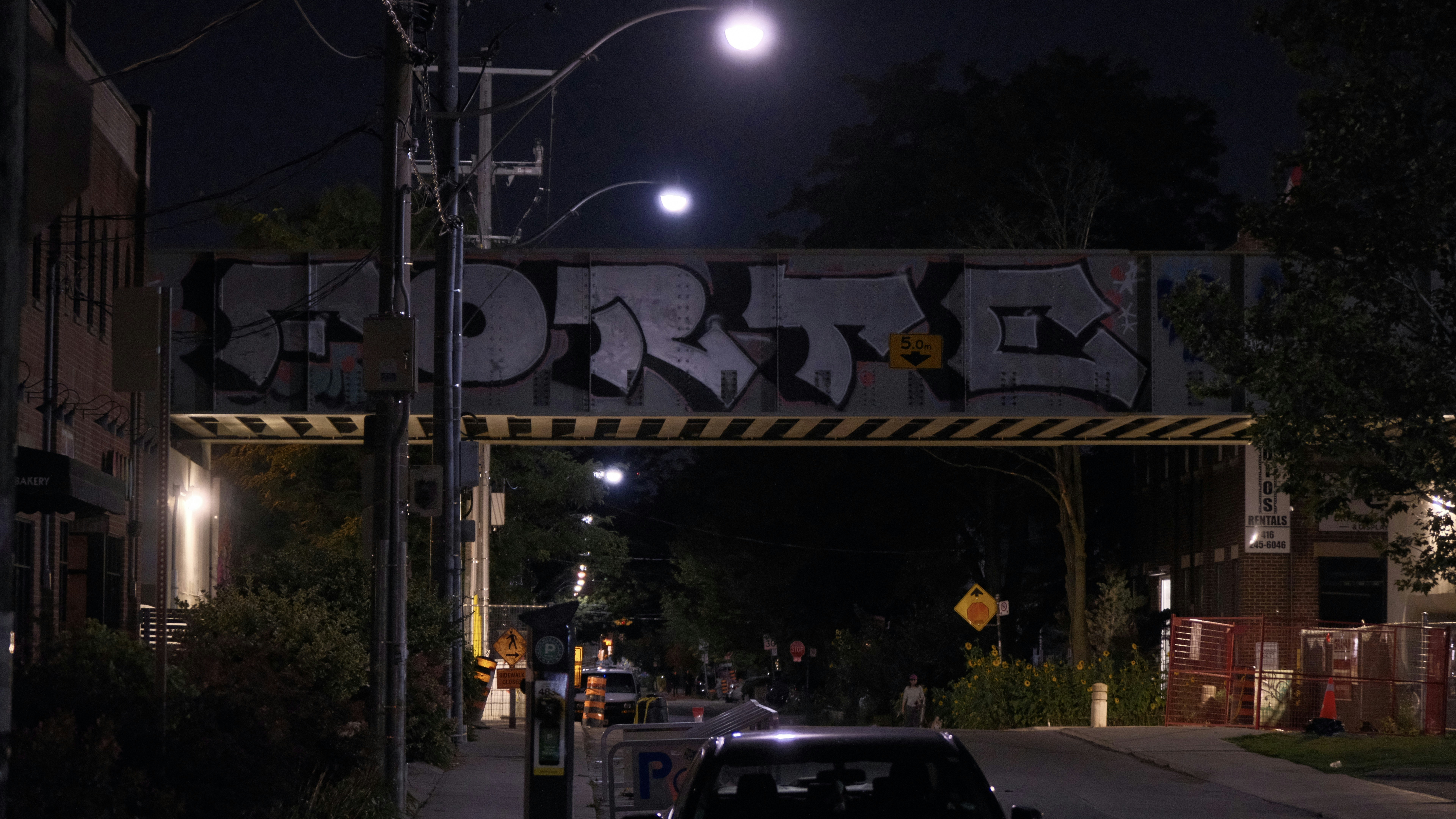 Under the Graffiti-Bridge Night Run