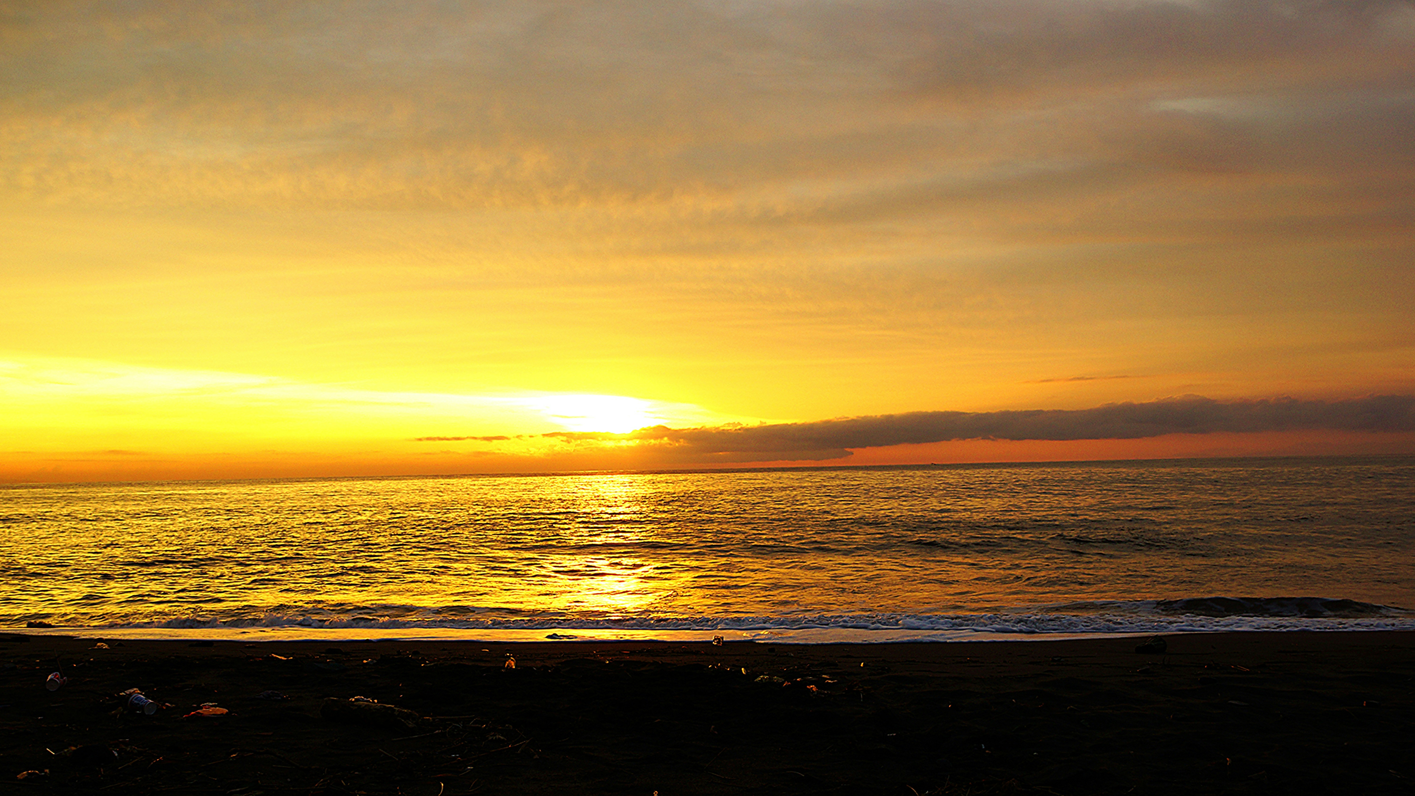 Sunset Mirror Over Quiet Tides