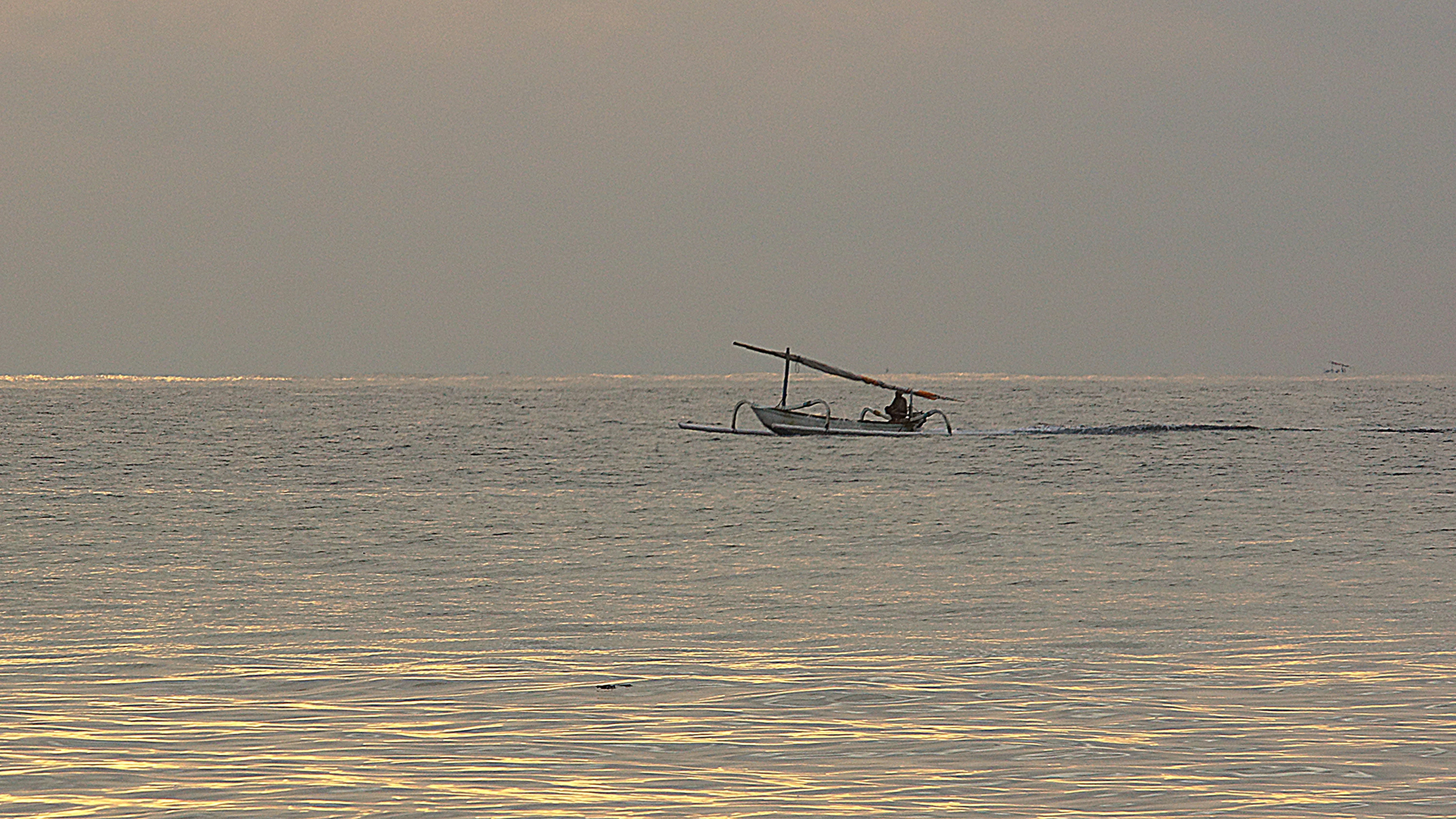 Silent Outrigger at Dusk