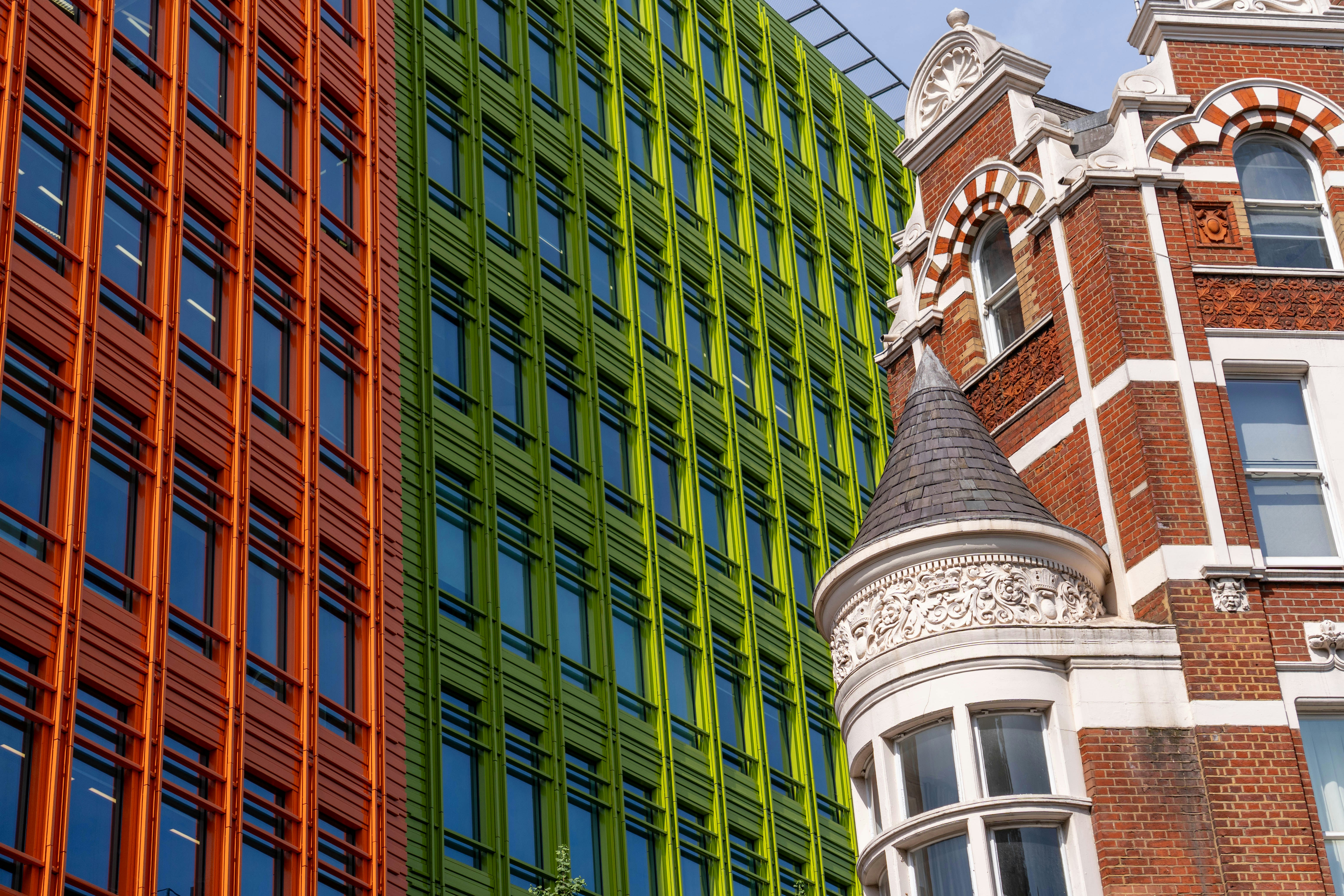 Vivid Facades: A City Slice of Colorful Architecture