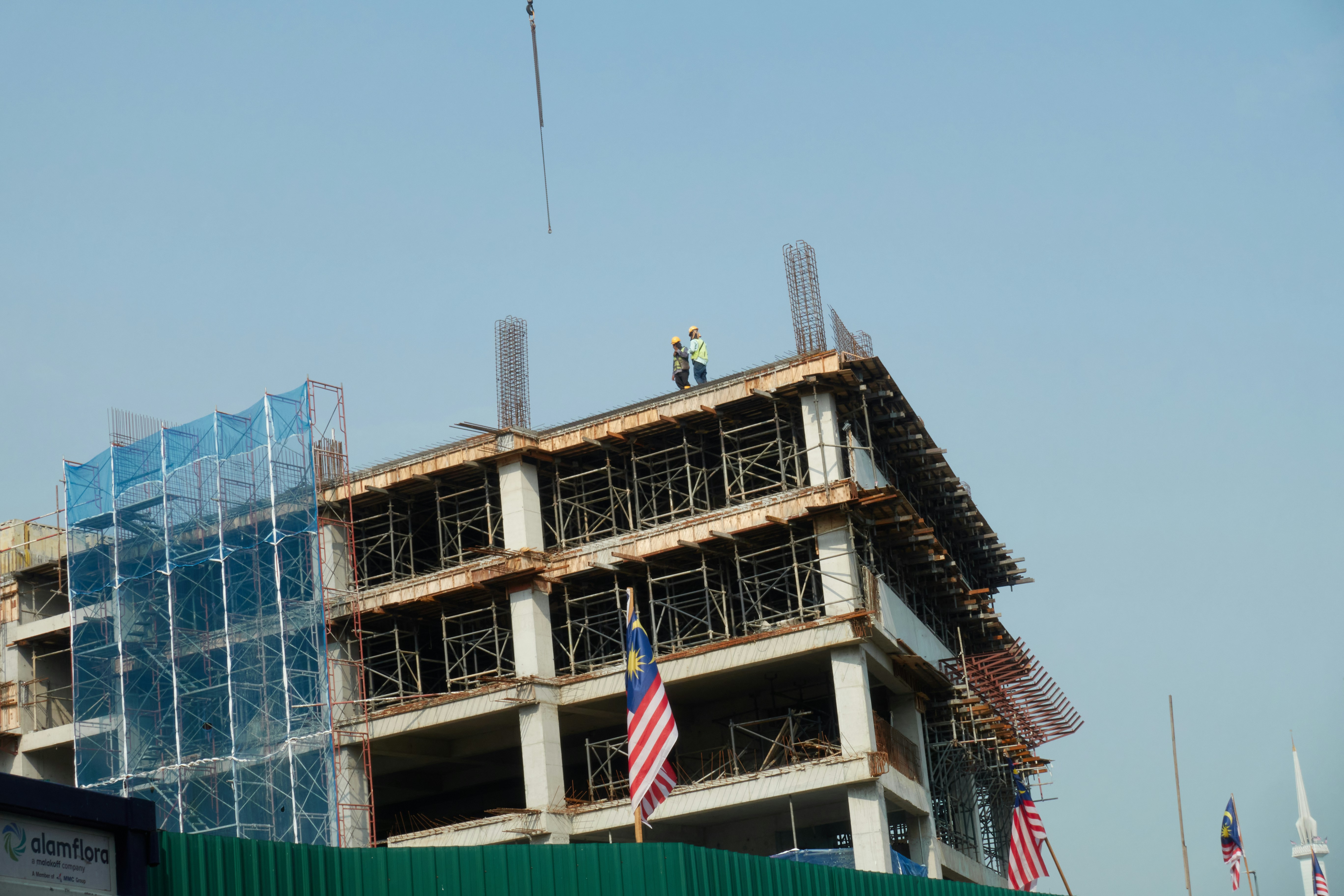 Under Construction: Steel Skeleton Reaches for the Sky