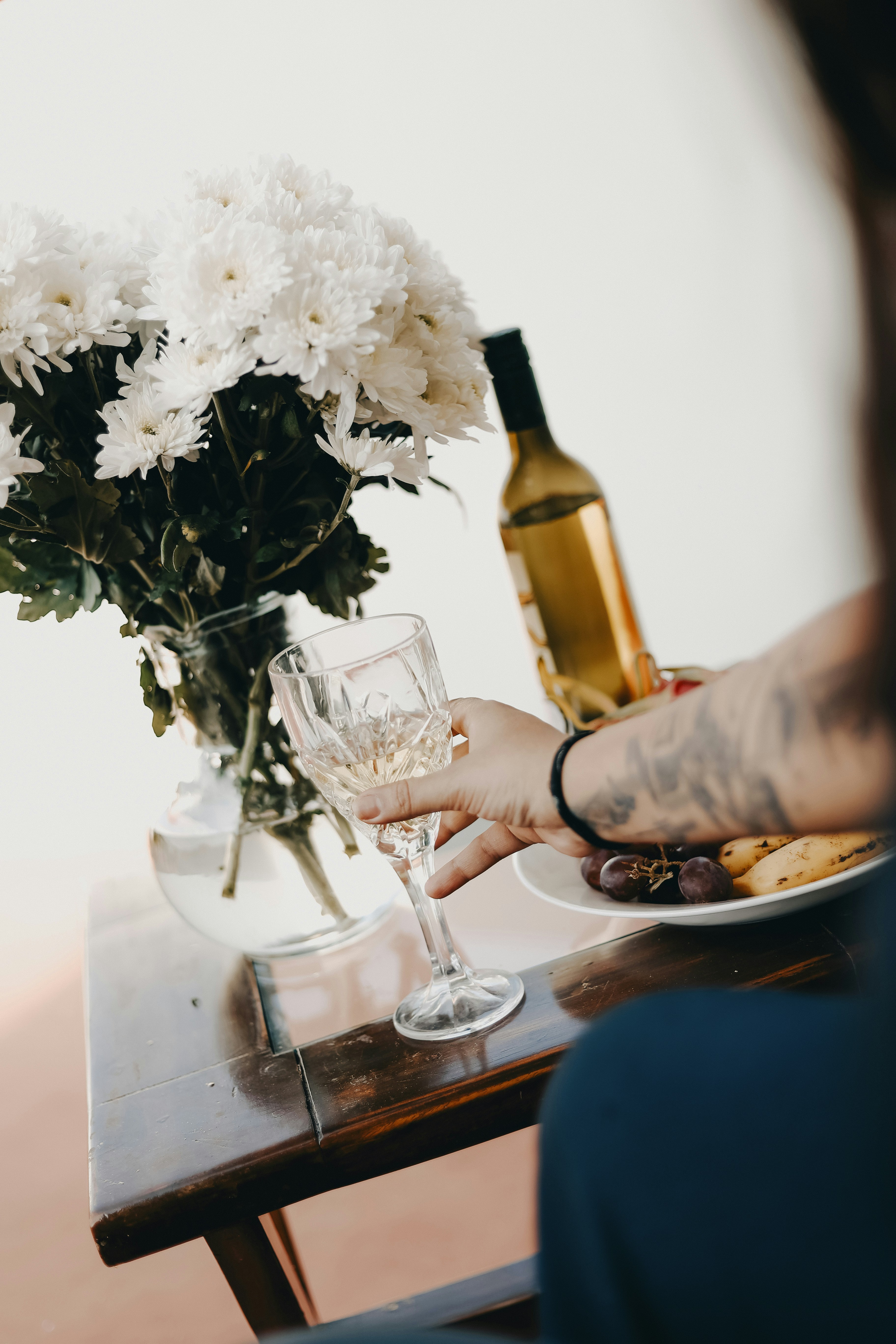 Toast and Tulips: An Intimate Moment by the Vase