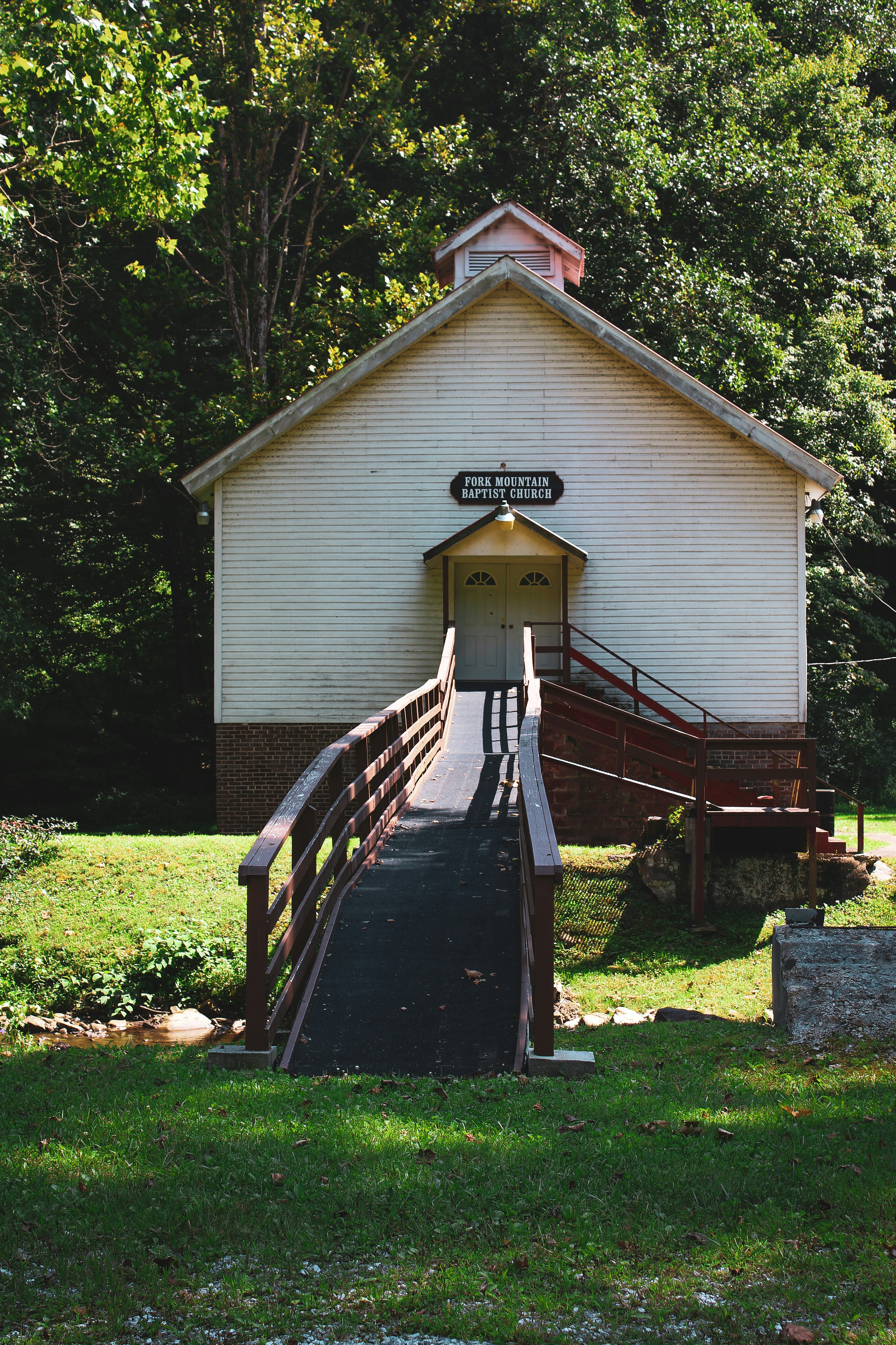Bridge to the White Chapel: A Quiet Church Scene