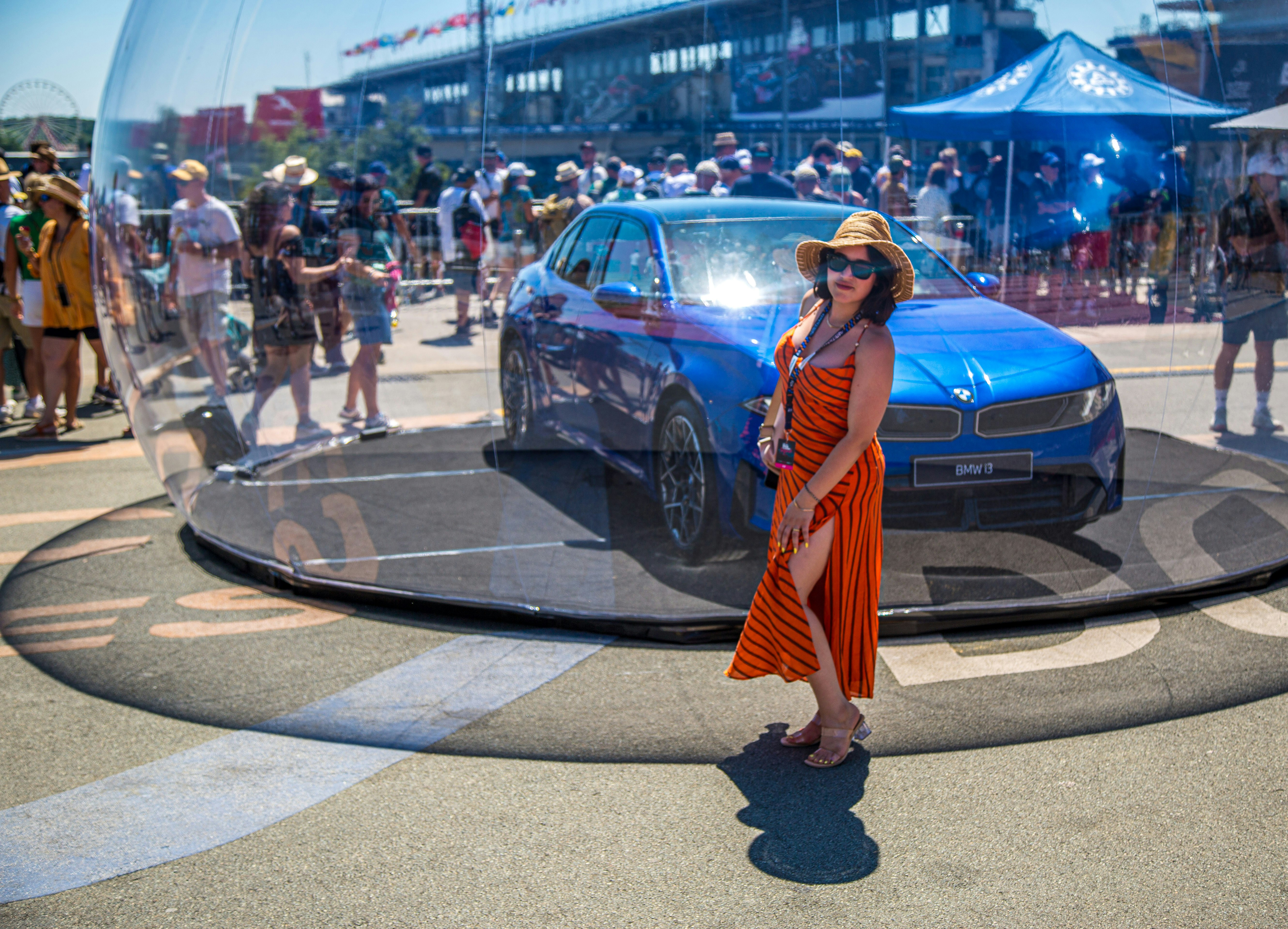 Sunlit Car Spotlight: The Attendee in the Orange Gown