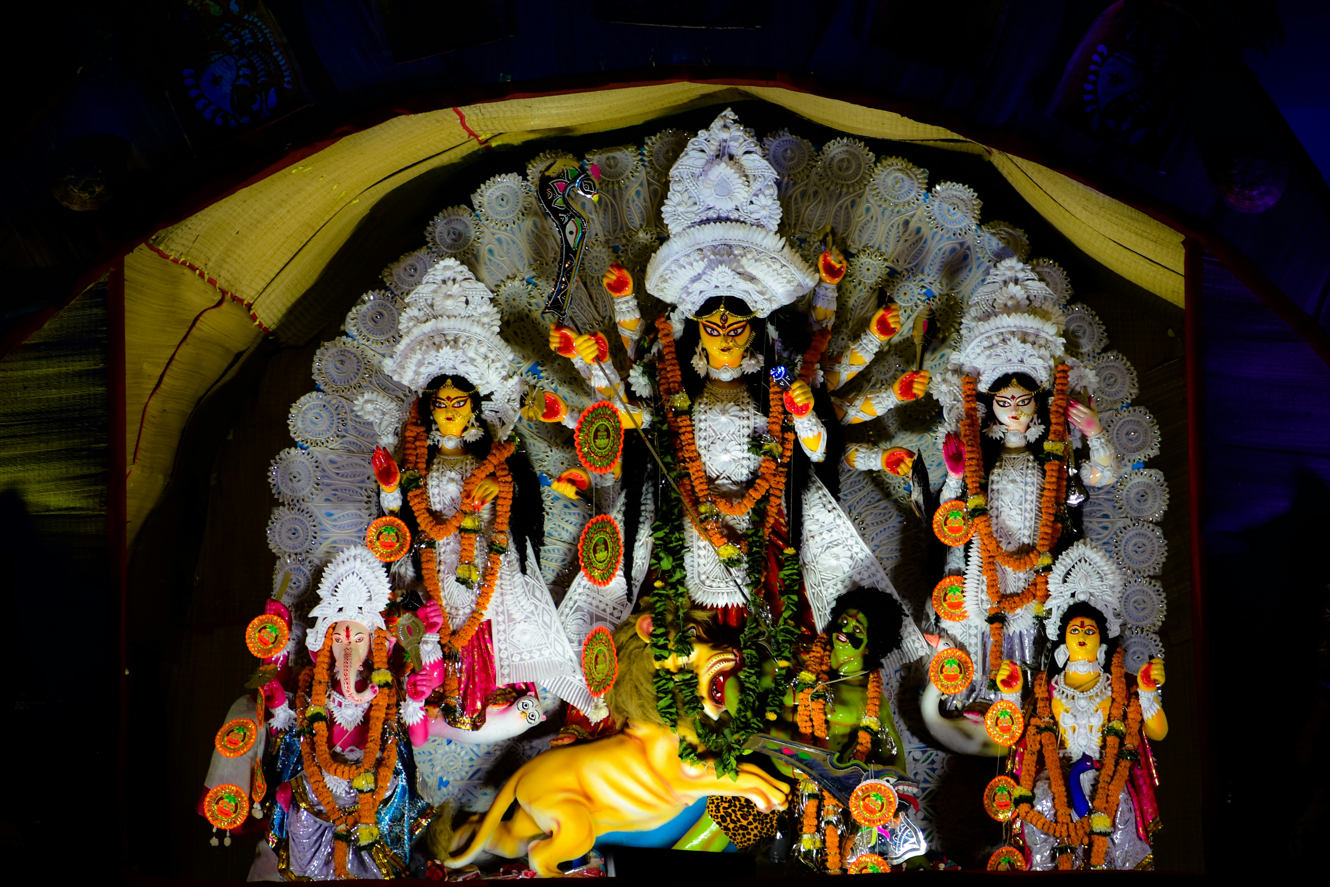 Divine Ensemble: A Festival Shrine with Resplendent Deities