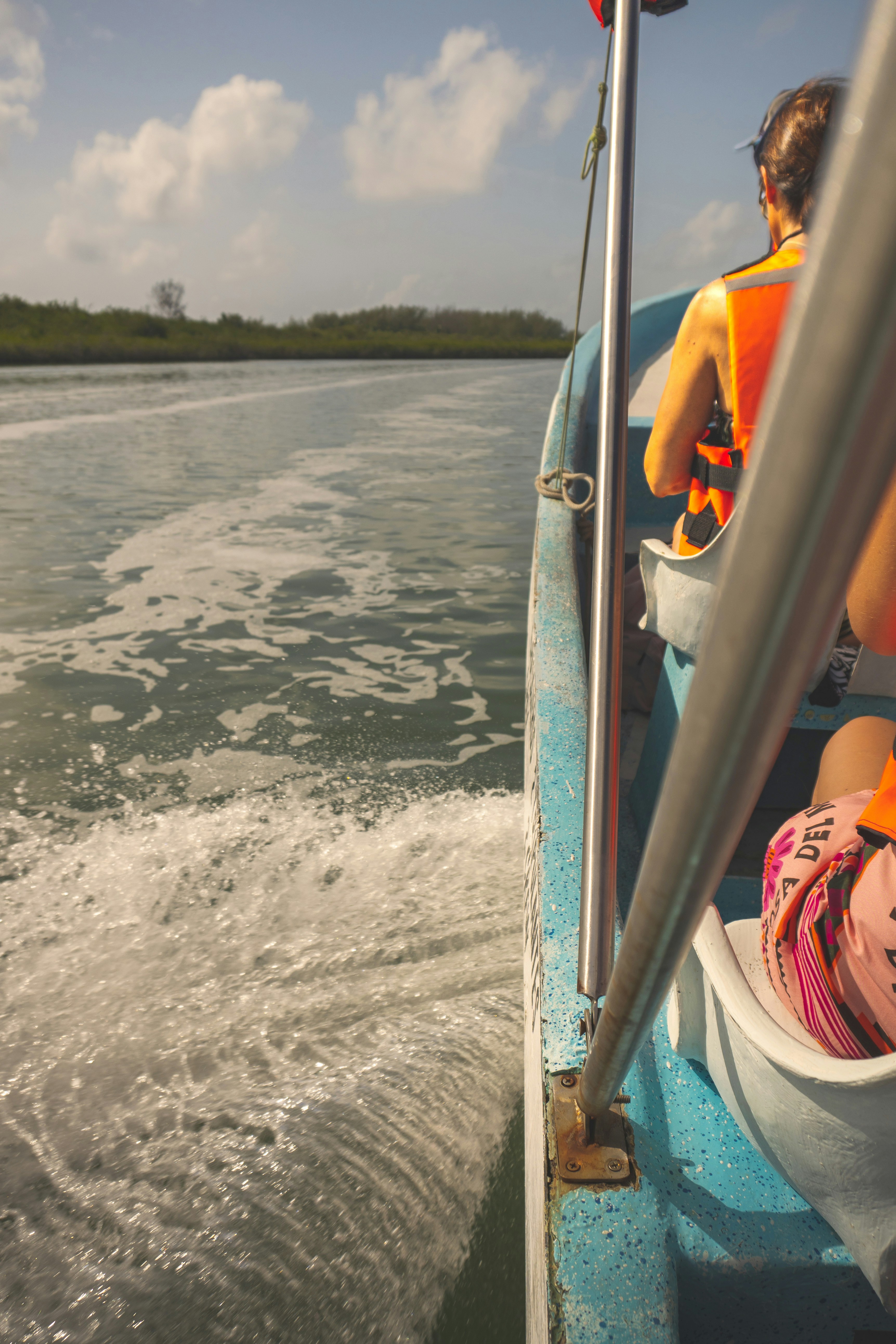 Side View Wake: Lifebuoy and Splash in Transit
