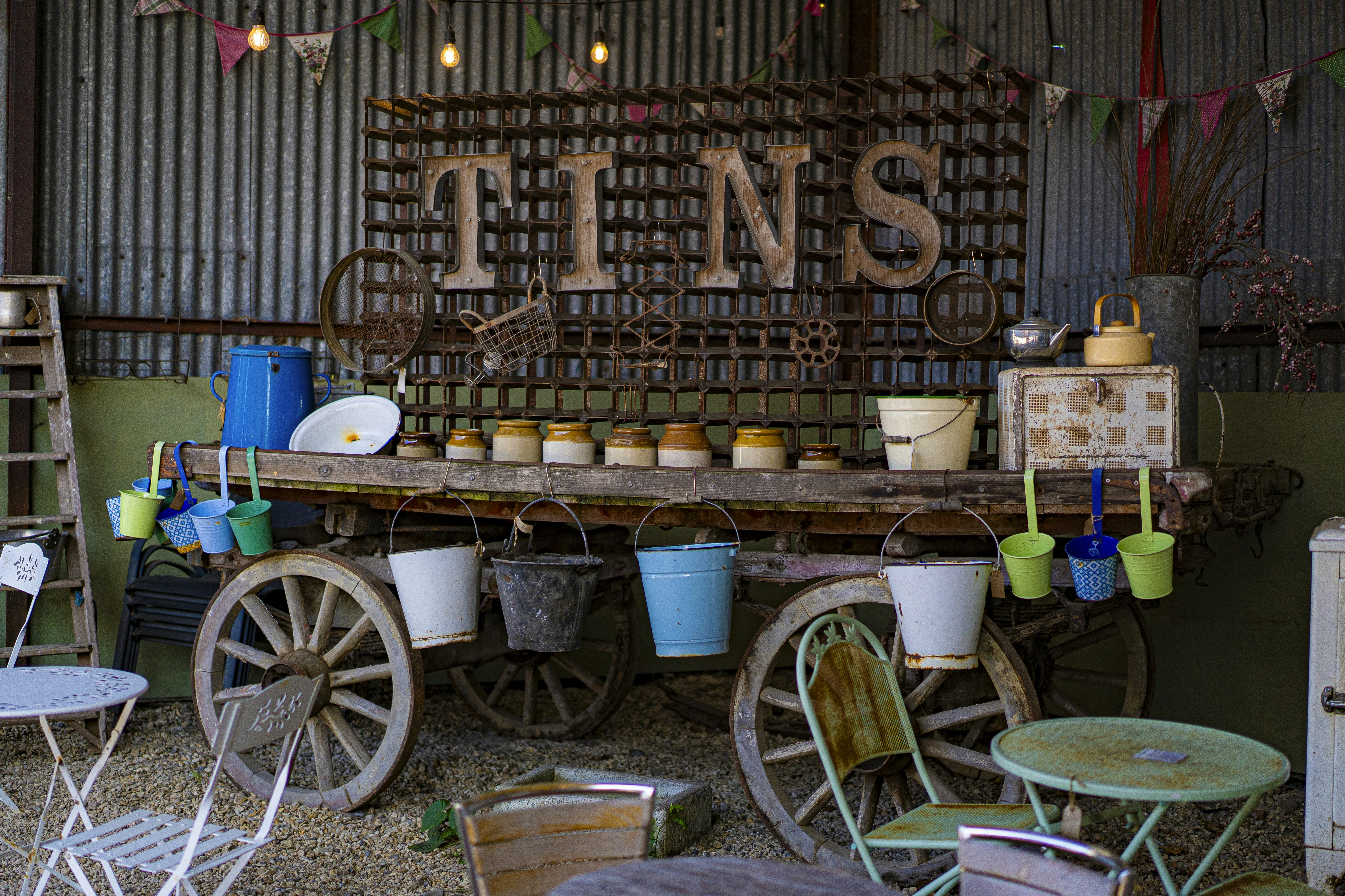 Country Café Still Life Under a Rustic Tin Roof