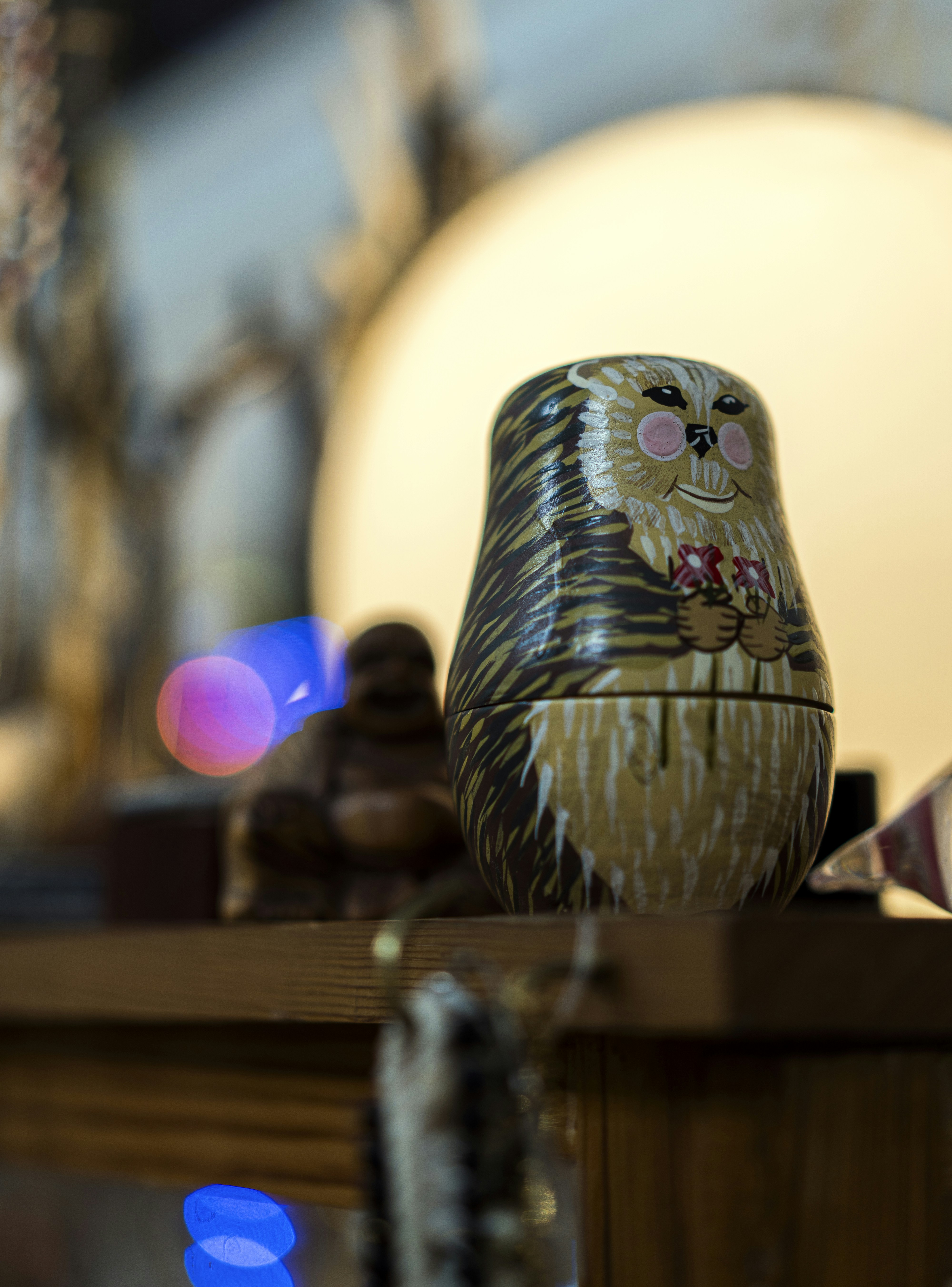 Ceramic Matryoshka Spotlight: A Cozy Doll Guarding the Night