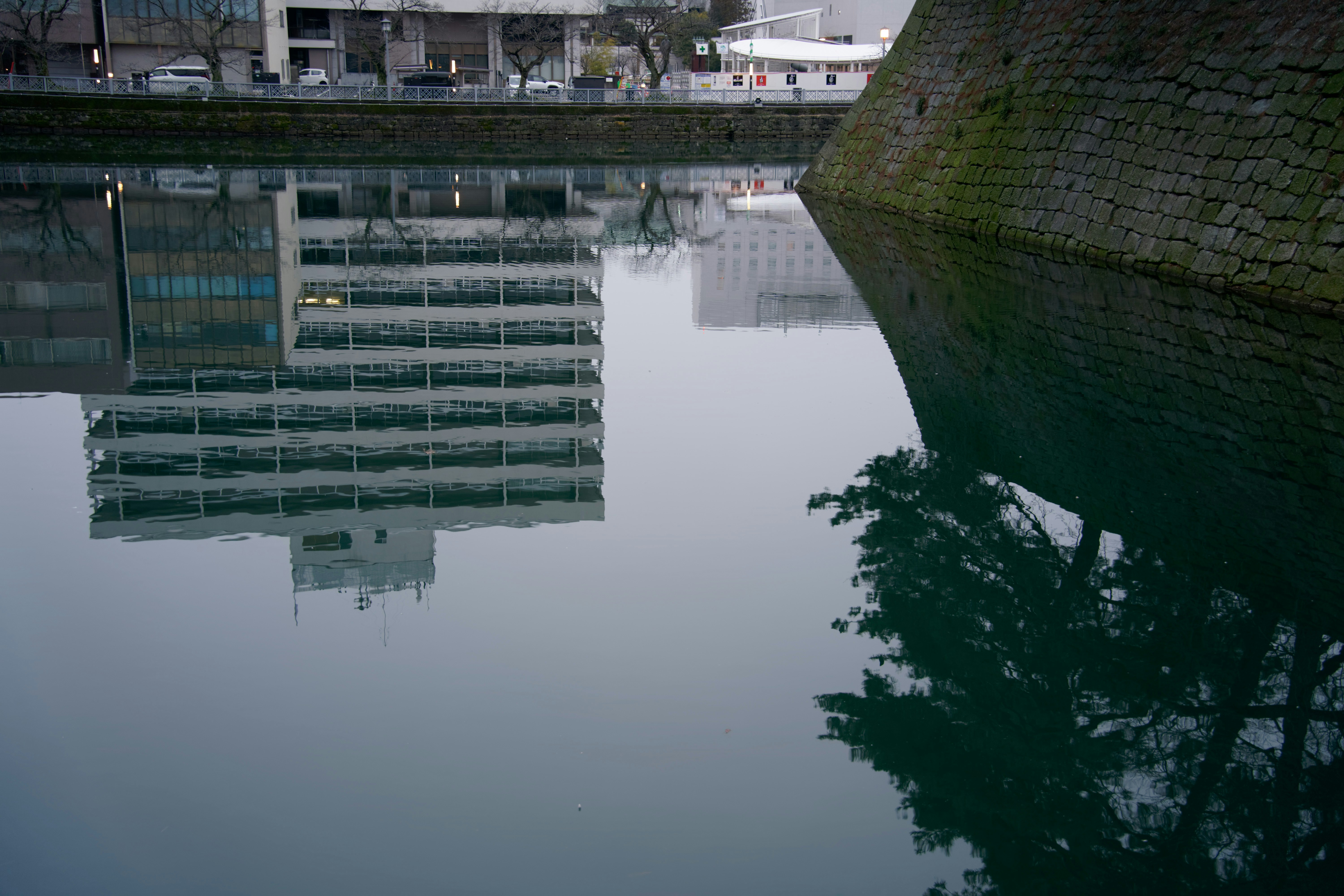 Untitled Glass Canal: Reflection of a Modern City