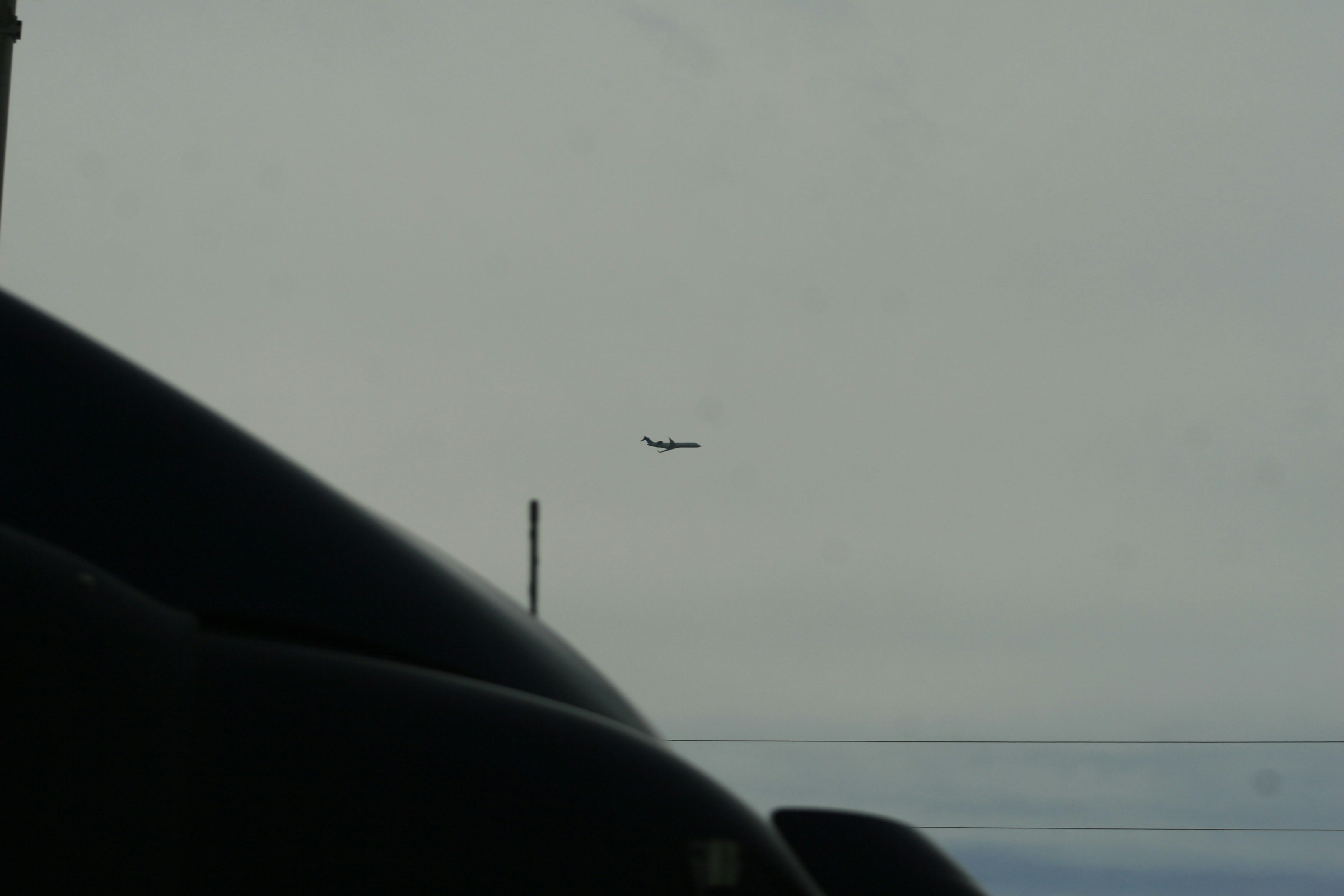 Distant Jet on a Quiet Horizon