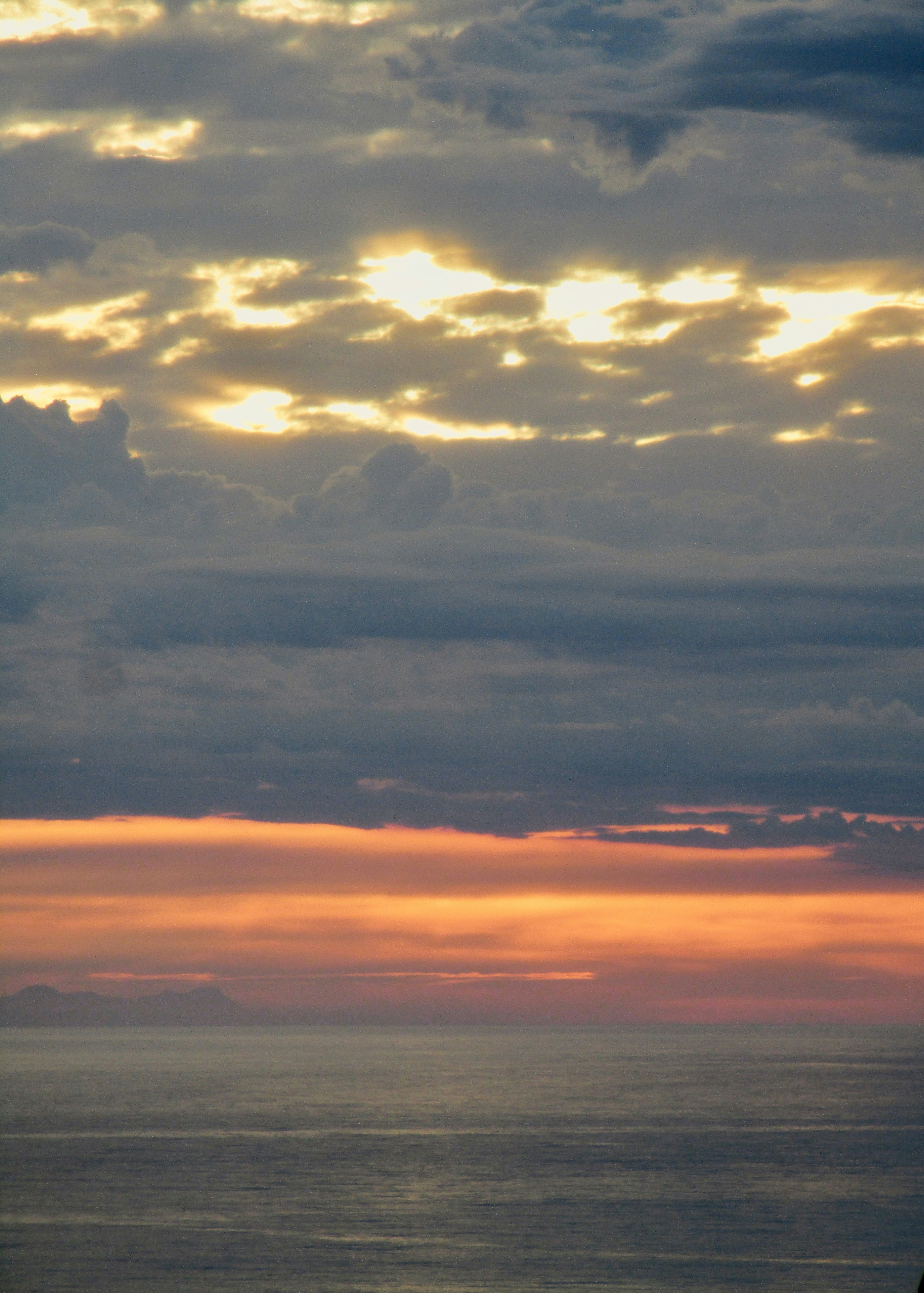 Sunset Veil Over Quiet Sea