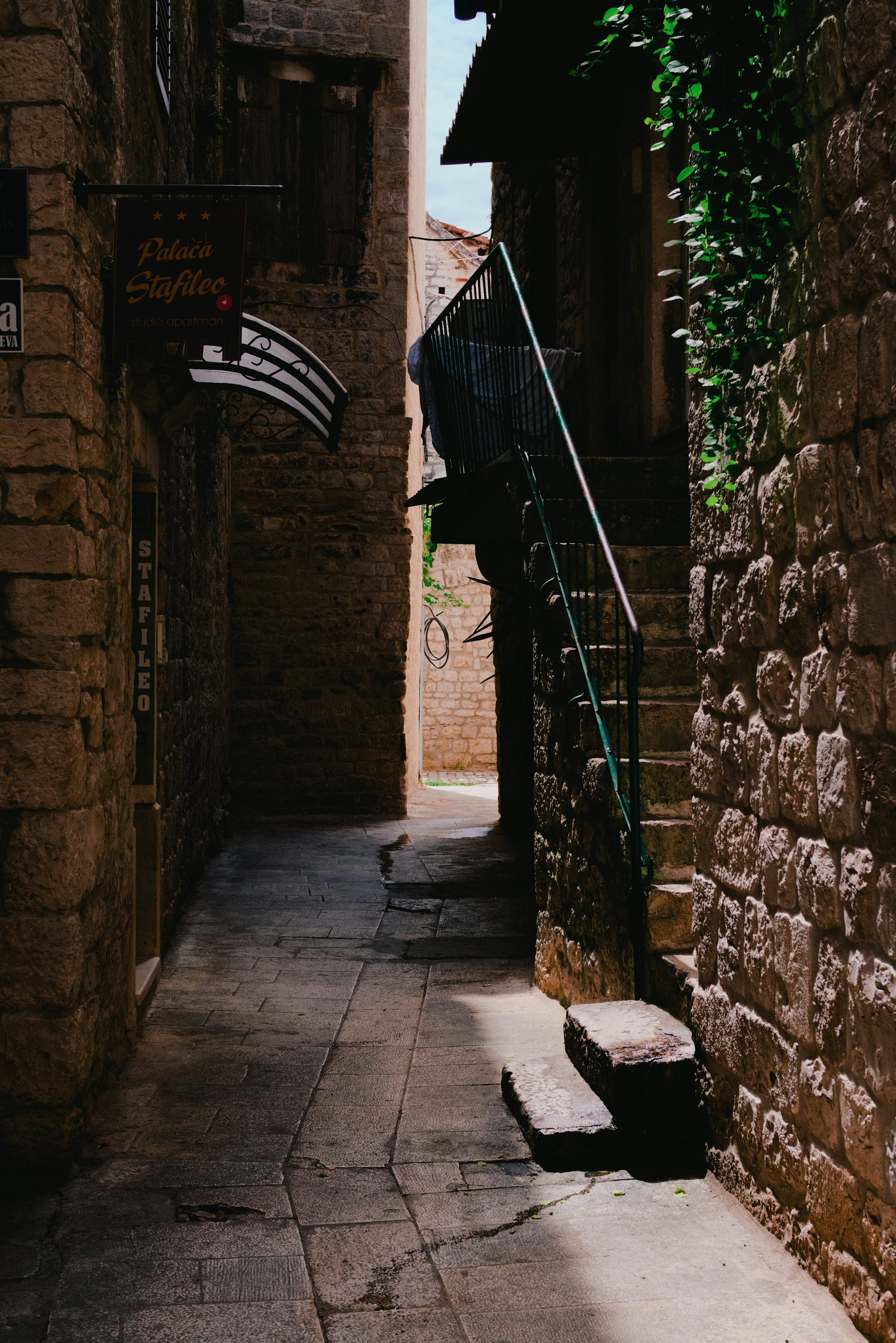 Narrow Passageway Between Ancient Stones