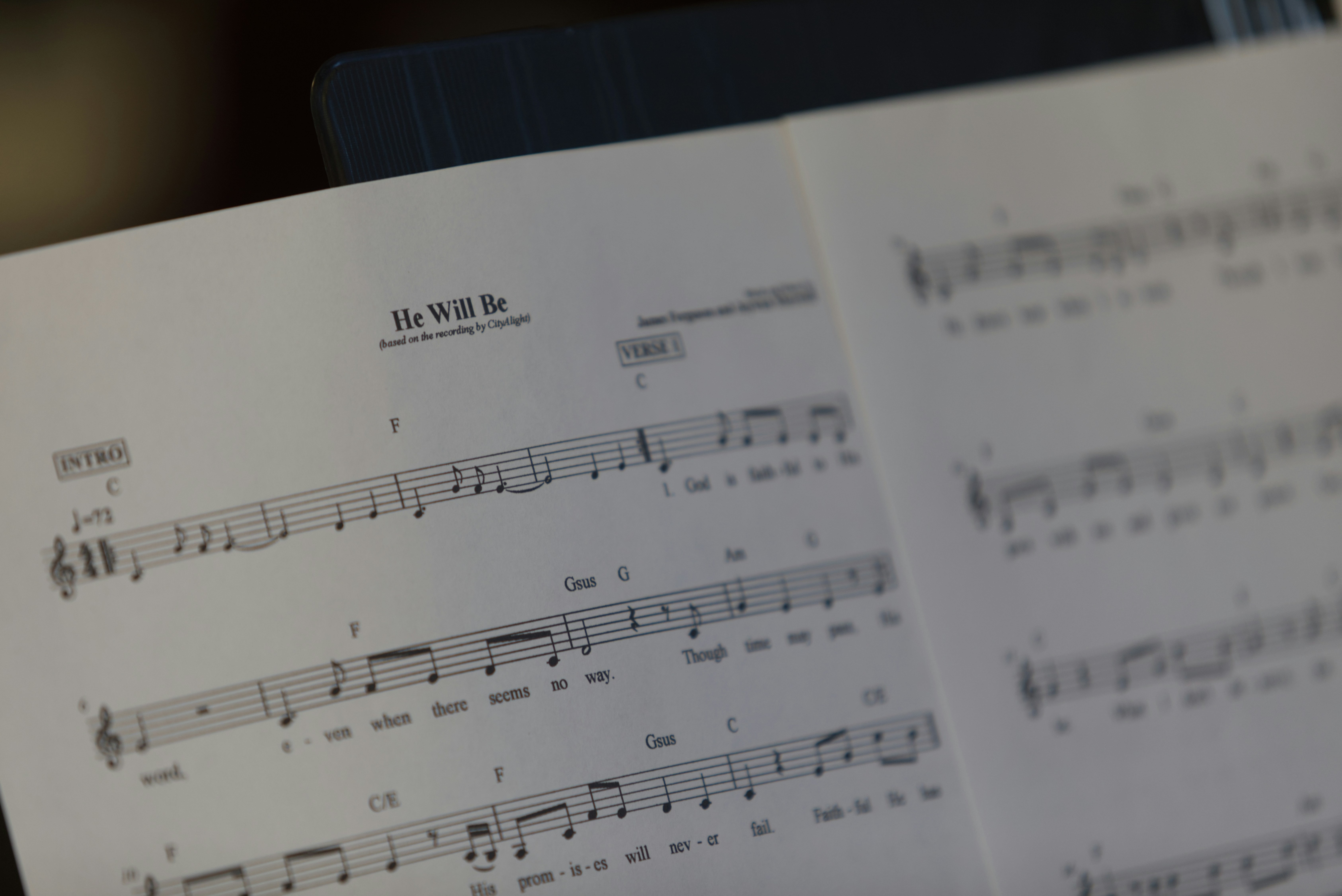 Between Pages: A Quiet Moment with Printed Song