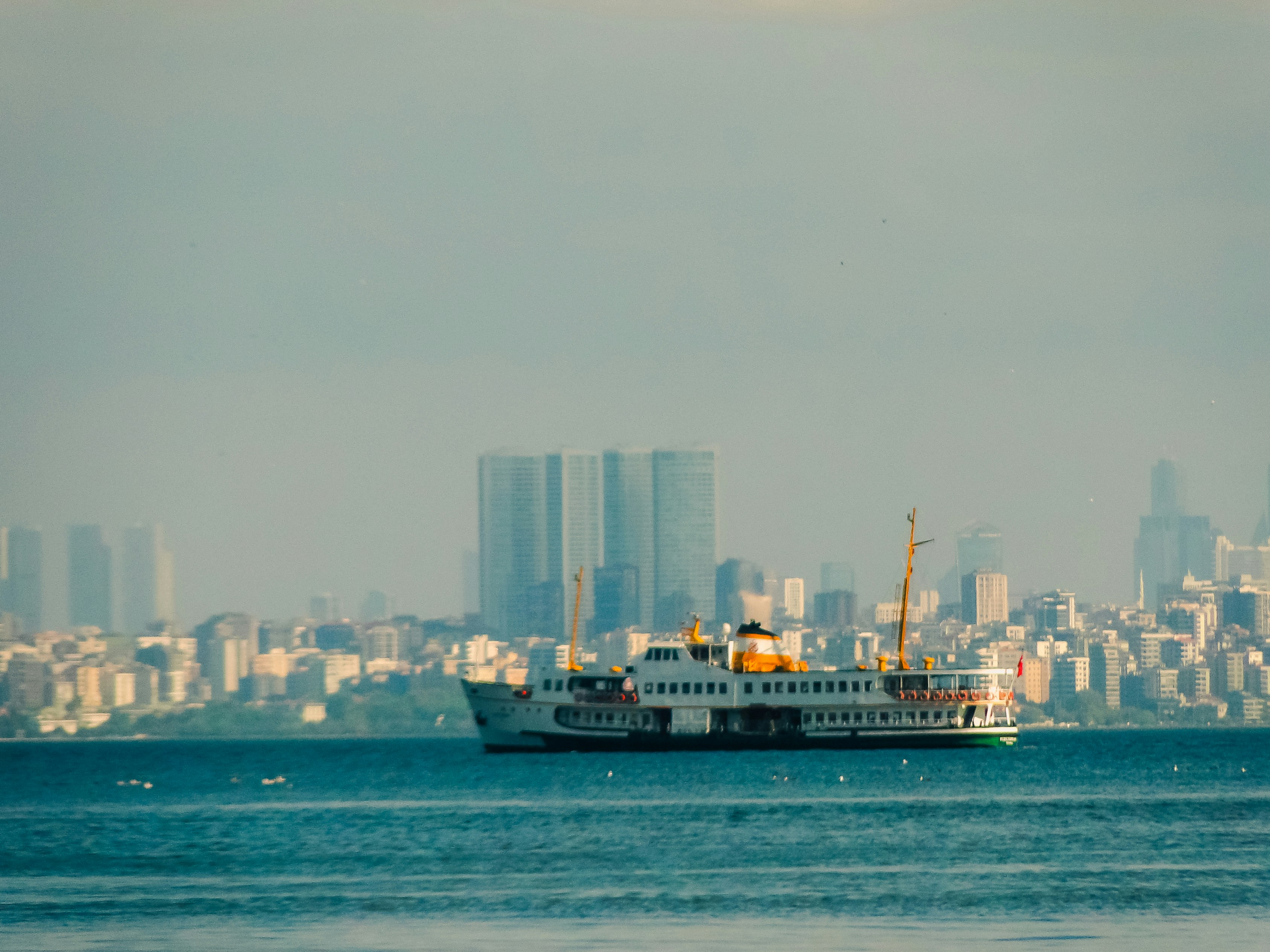 Harbor Vessel Above the City