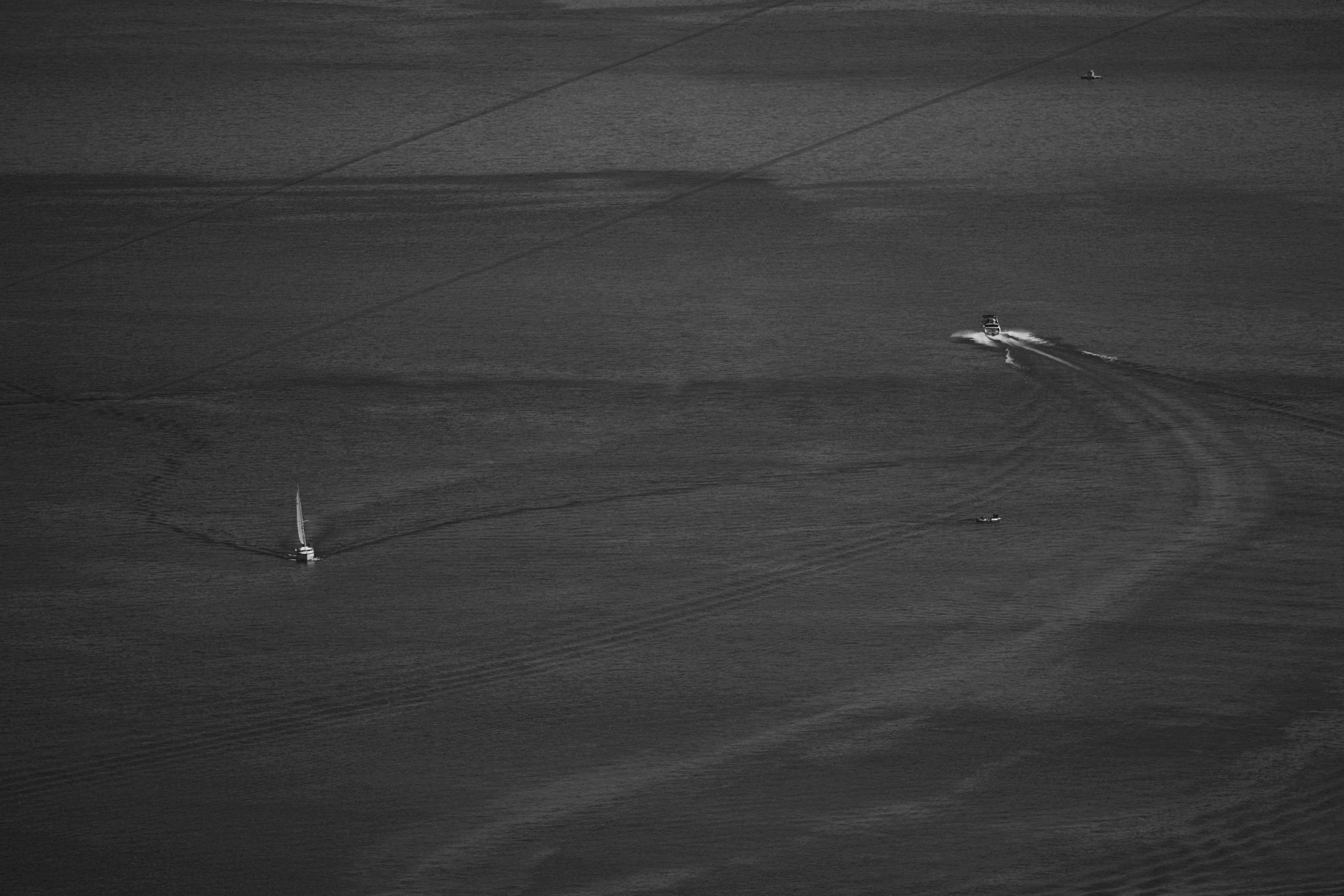 Vivid Contrail across a Quiet Field