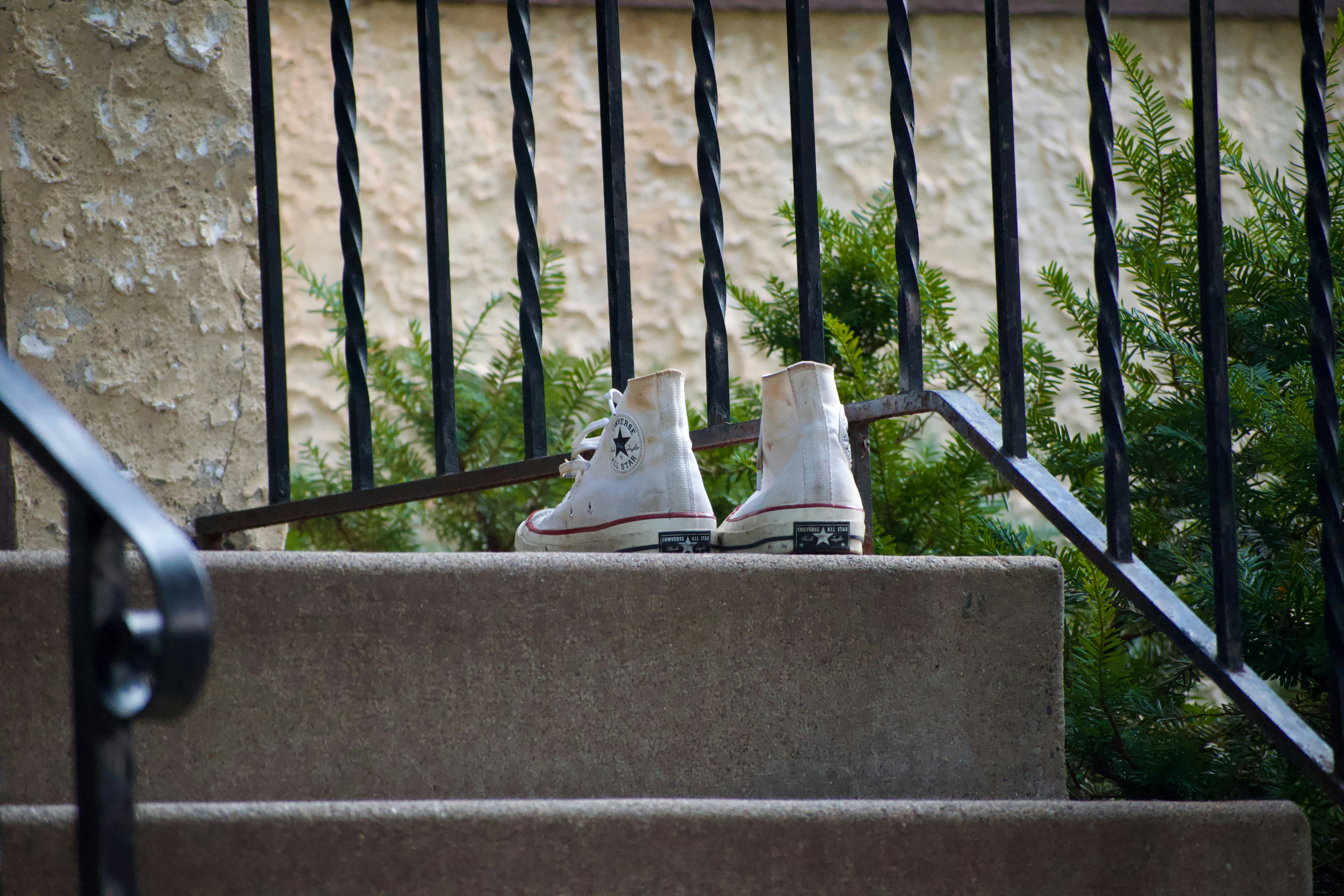 Abandoned Cleats on the Steps: Quiet Harbor of Forgotten Use