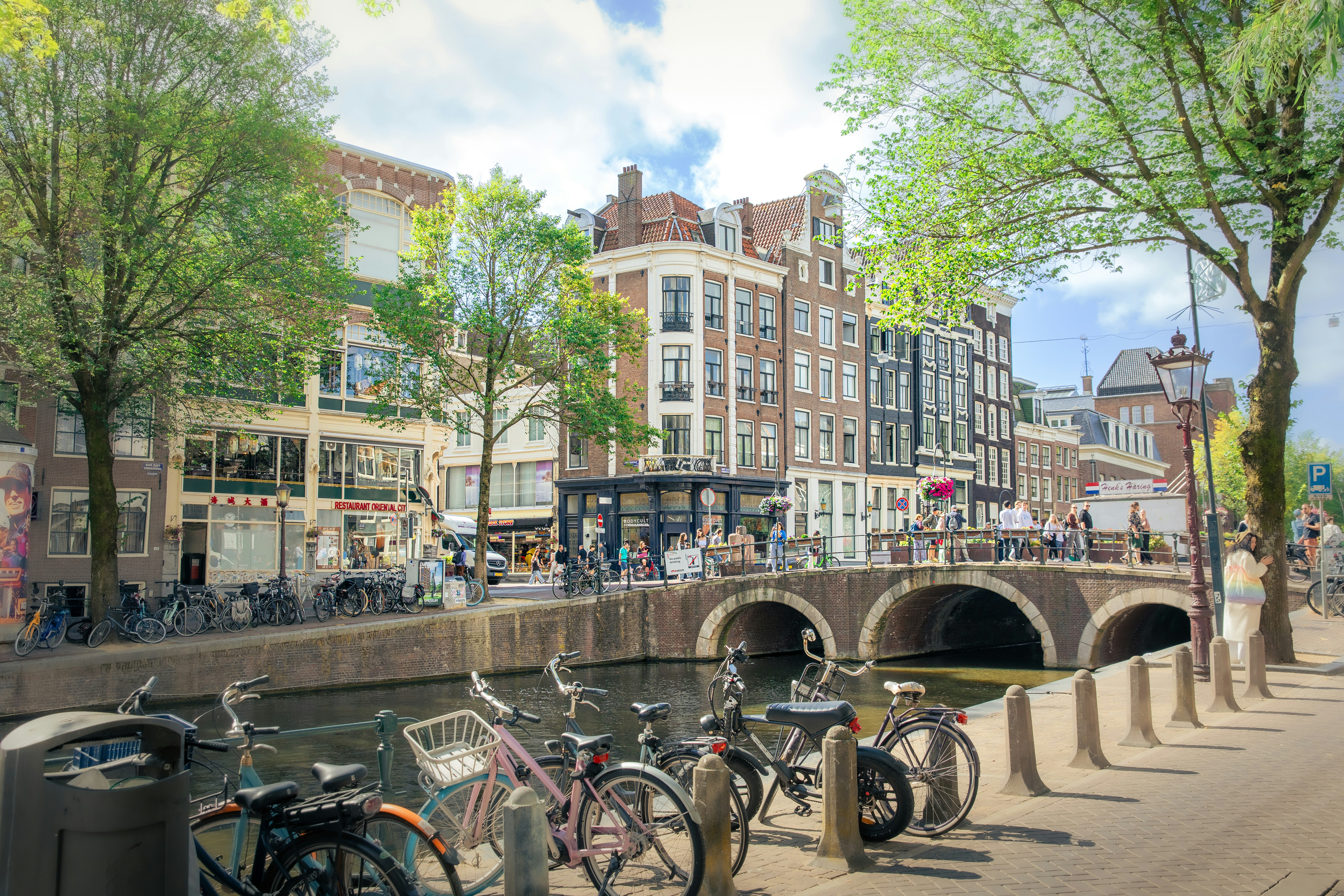 Canal-side Alleyways: Bicycles, Brick Facades and a Gentle Arc of Arches