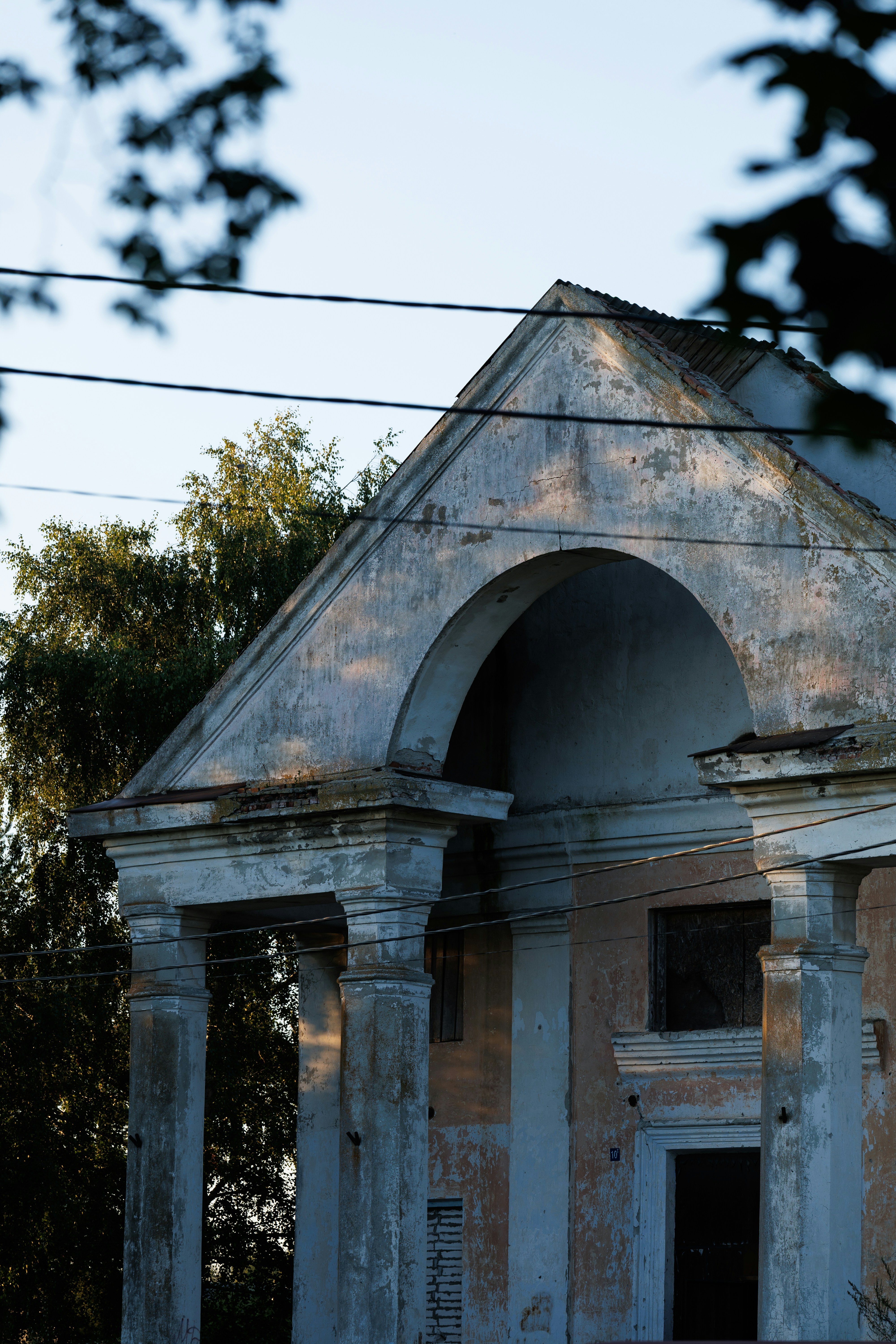 Weathered Archway of a Forgotten Facade